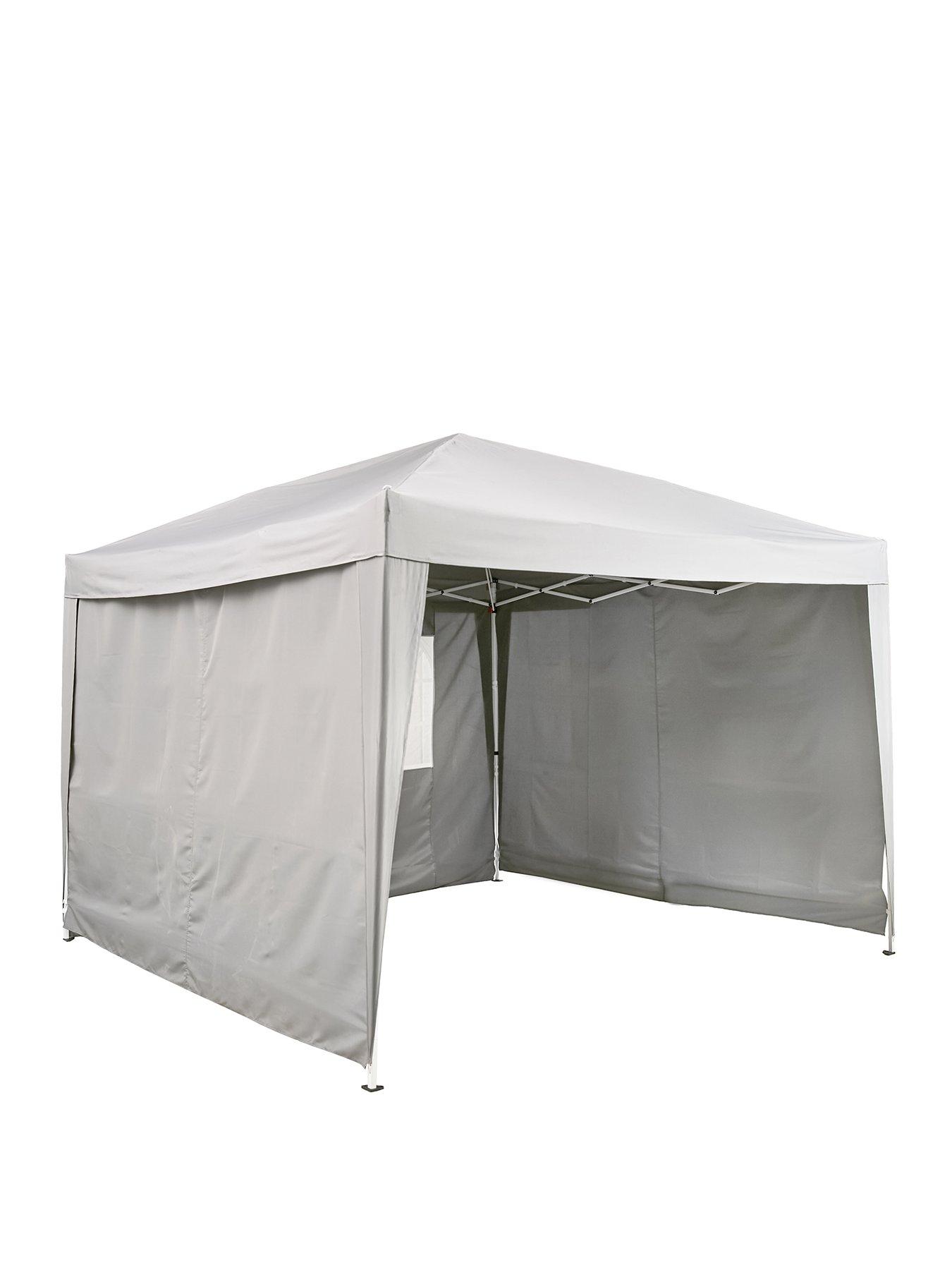 The Very Collection 3 X 3M Pop Up Gazebo With 3 Piece Side Panels ...