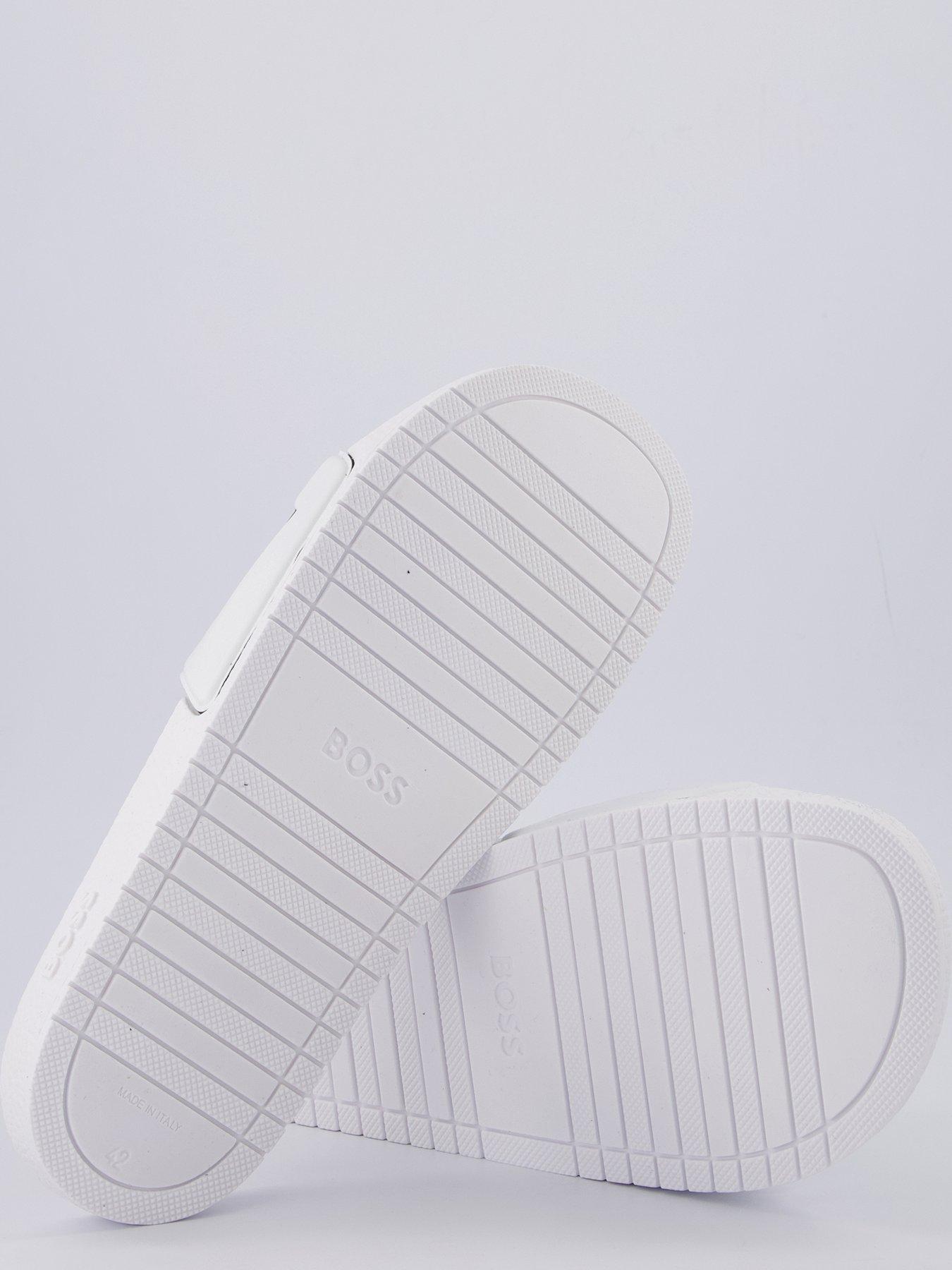 BOSS Aryeh Contrast Logo Sliders - White/Black | Very