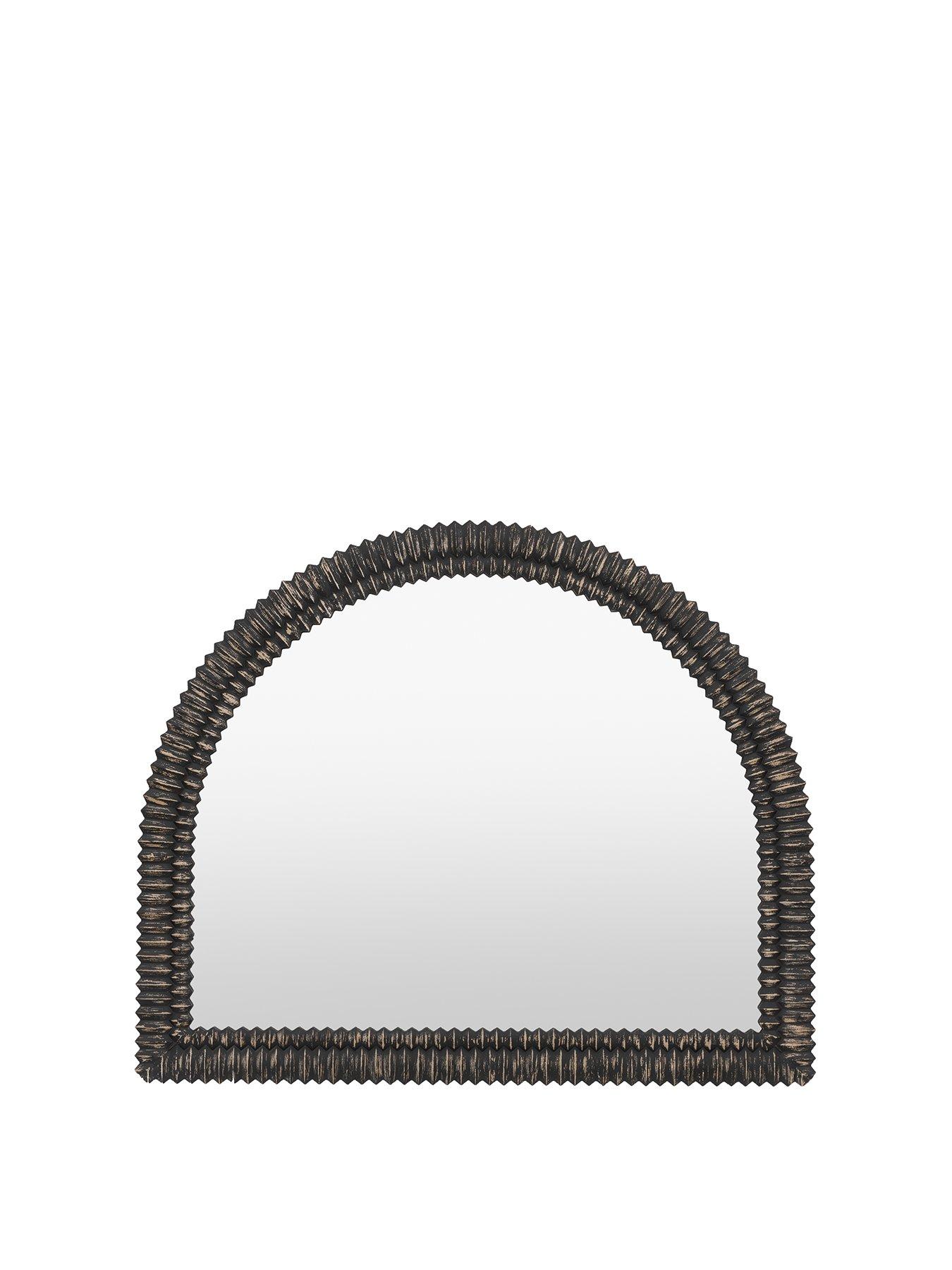 Gallery Direct Pimlico Arch Mirror Black 1200x1000mm | Very