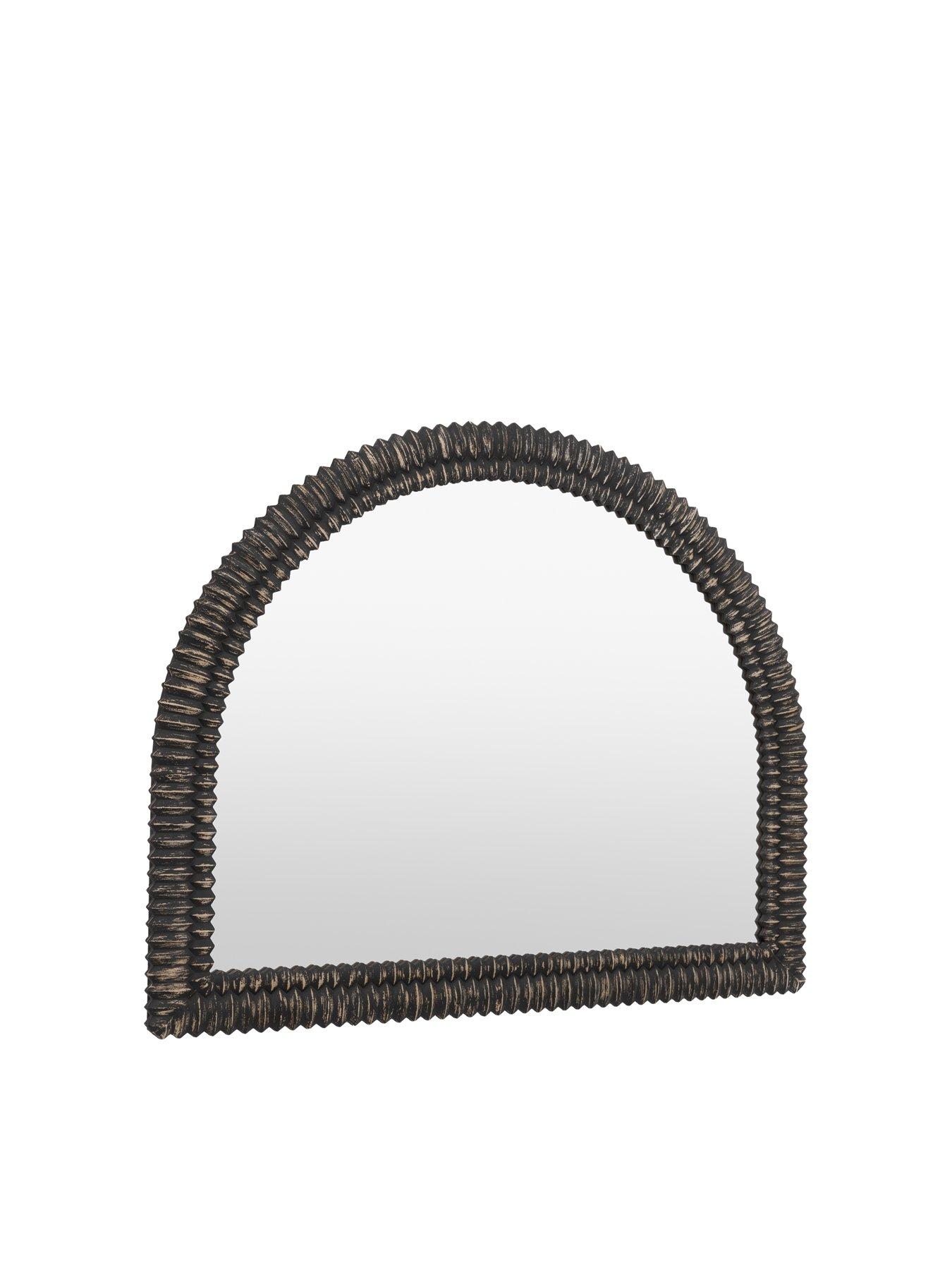 Gallery Direct Pimlico Arch Mirror Black 1200x1000mm | Very