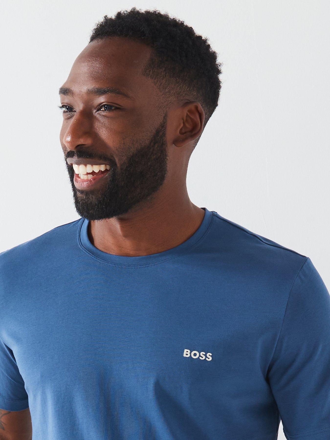 BOSS Mix & Match Regular Fit Loungewear T-shirt-blue | Very