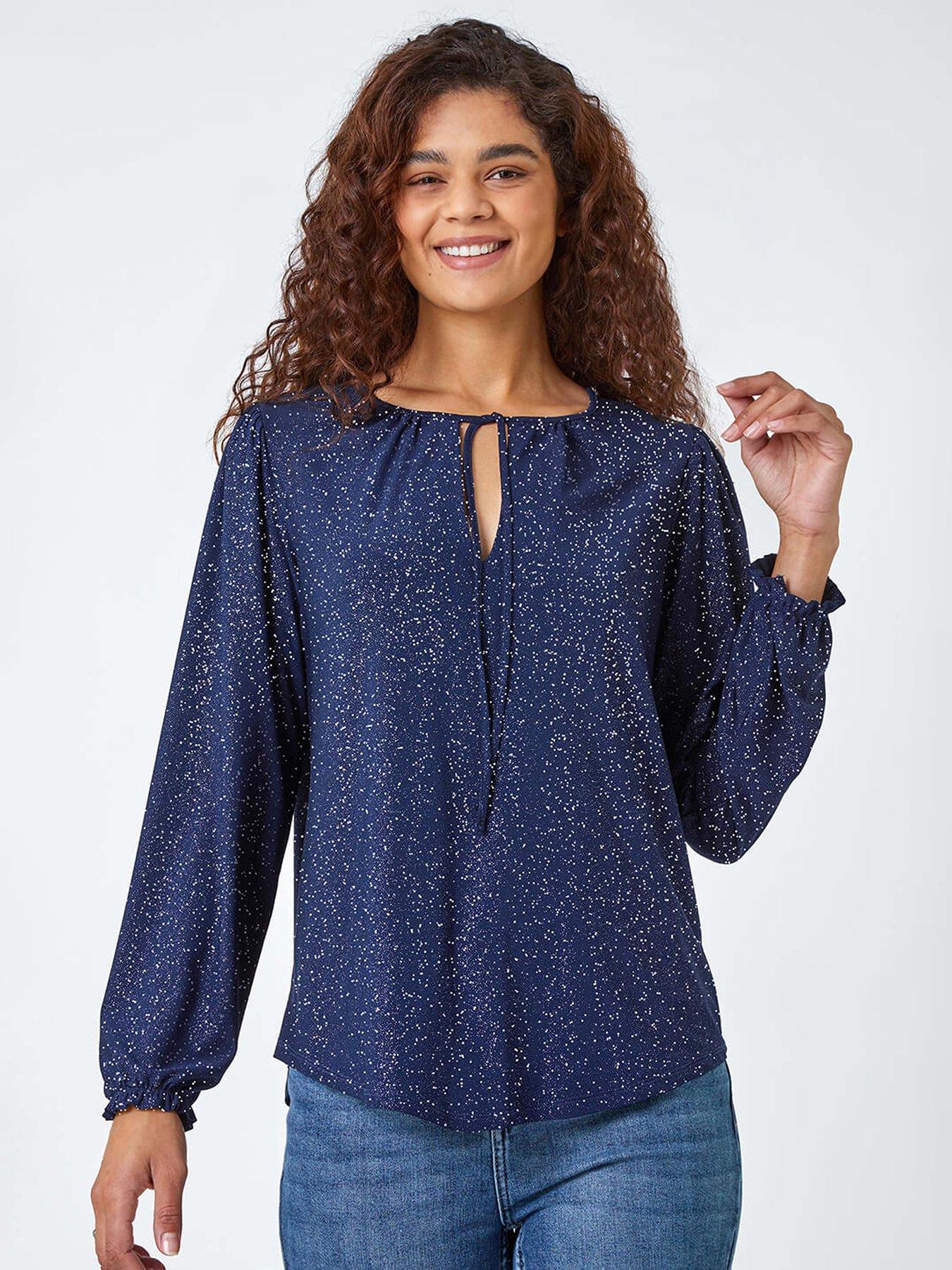Womens Blue Blouses & Shirts | Navy | Very Page 10
