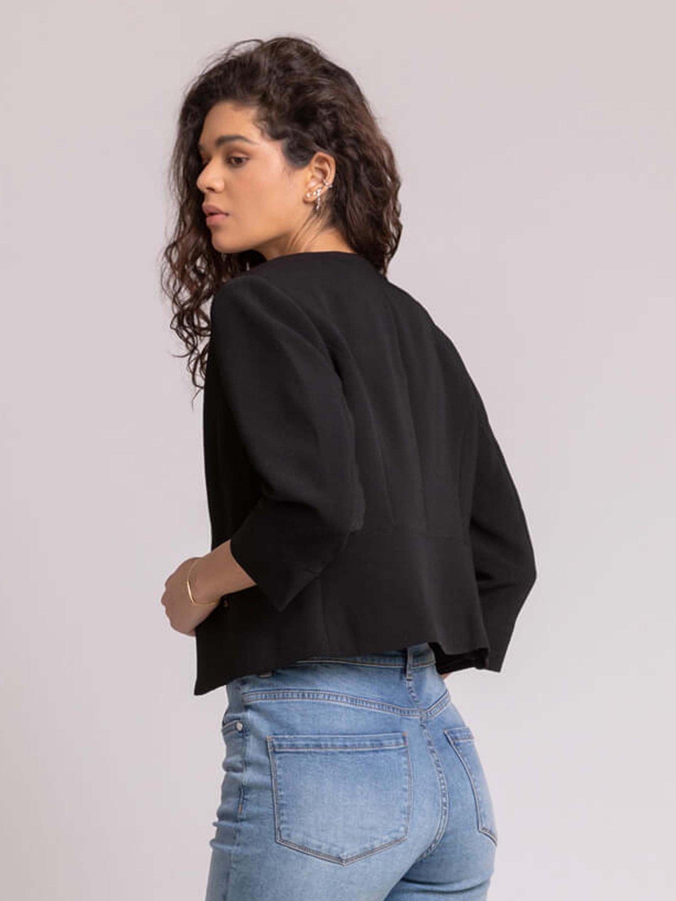 Roman Tailored Jacquard Jacket - Black | Very