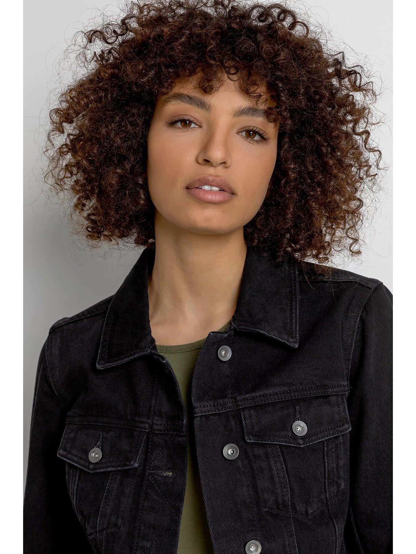 Roman Classic Cotton Denim Jacket - Black | Very
