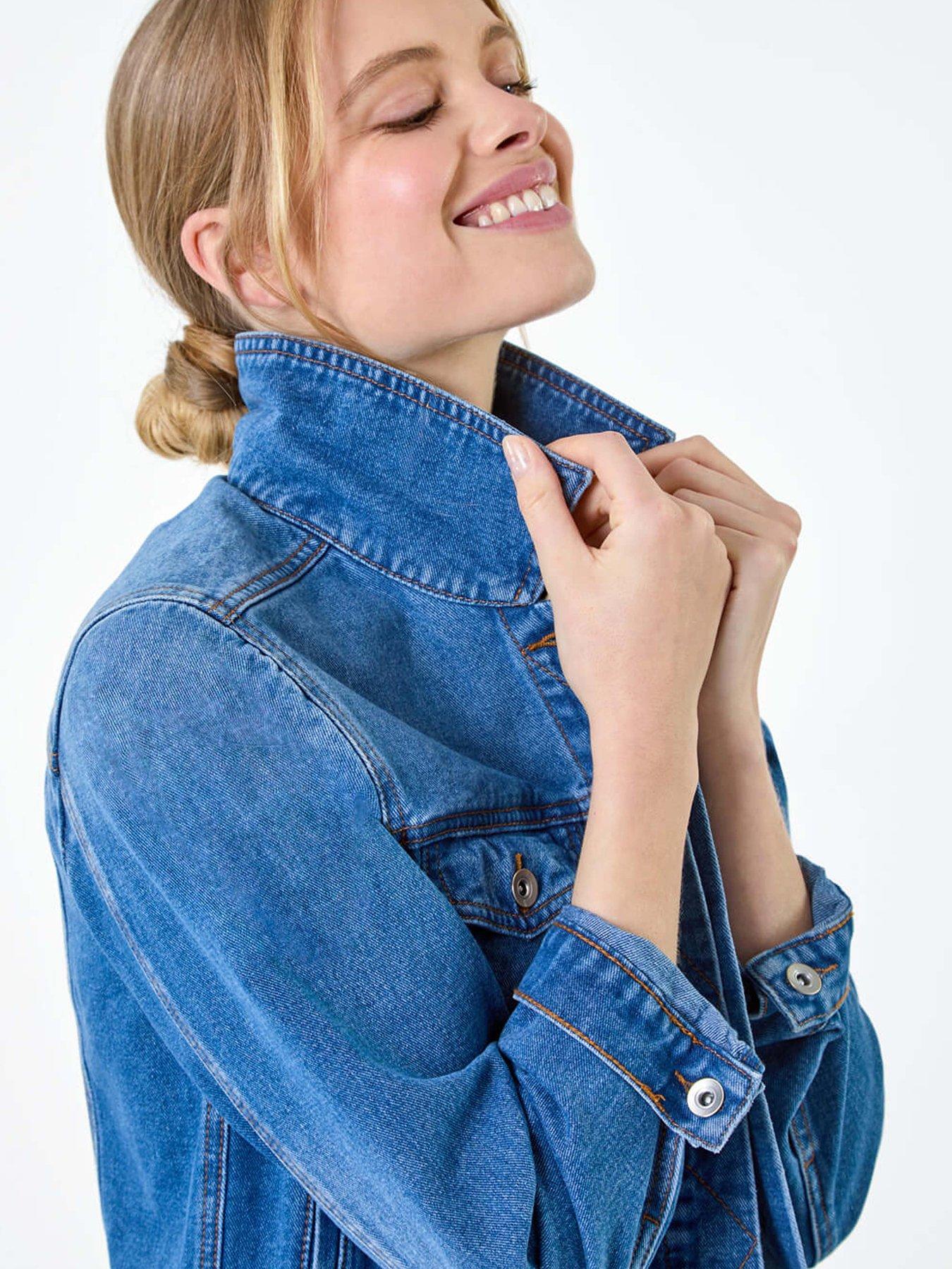 Roman Classic Cotton Denim Jacket - Blue | Very