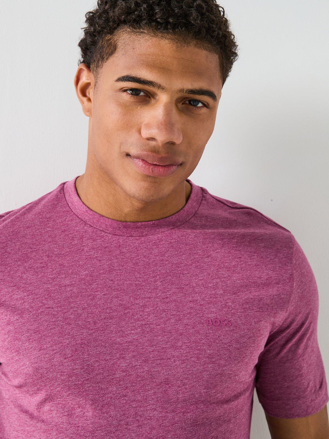BOSS Thompson 01 Regular Fit T-Shirt - Purple | Very