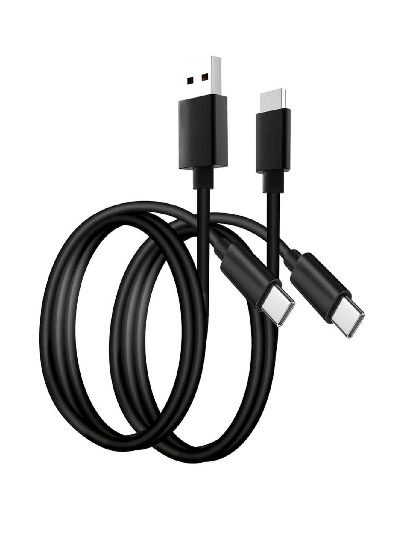 Stealth USB-C Charge & Data Cables - Twin Pack | Very