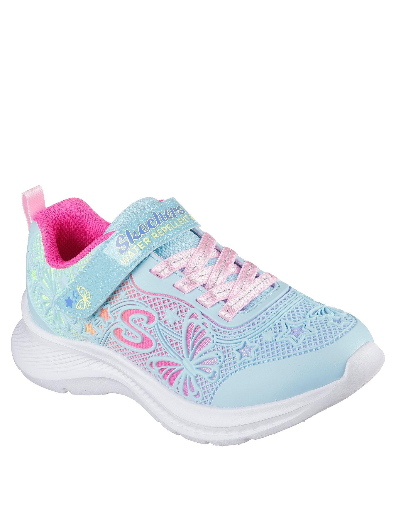 Skechers Flower Theme Kpu Water Repellent Sneaker W/ Gore & Strap ...