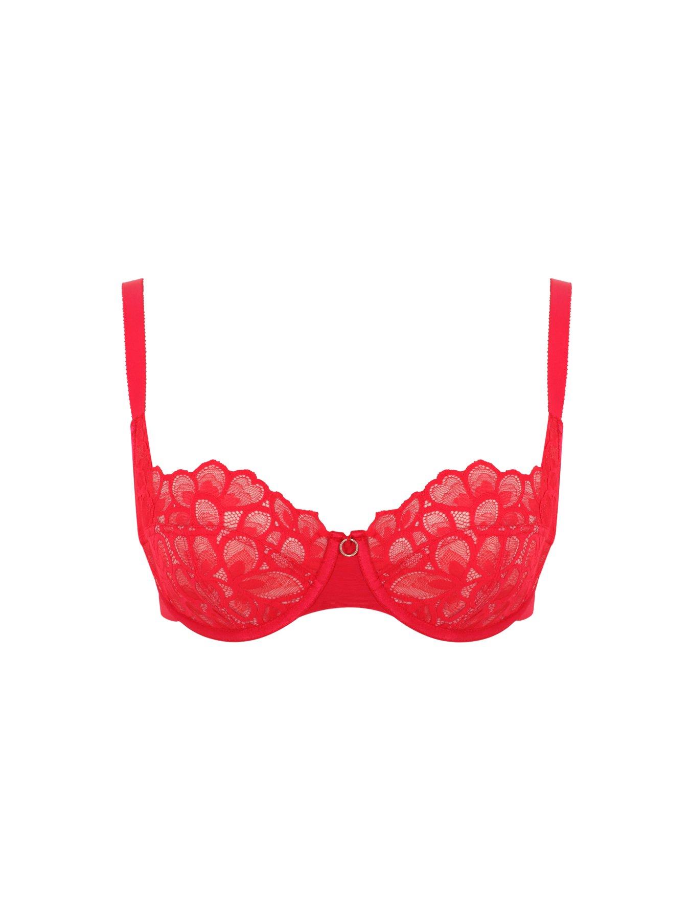 Panache Allure Everyday Luxe Balconnet Bra - Ruby Red | Very