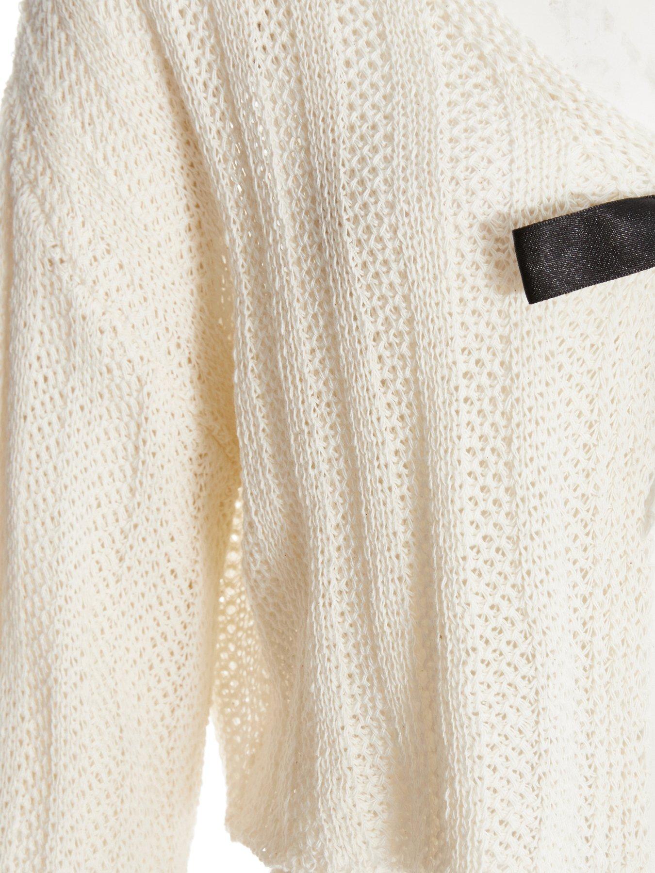 Quiz White Crochet Knit Tie Cardigan | Very