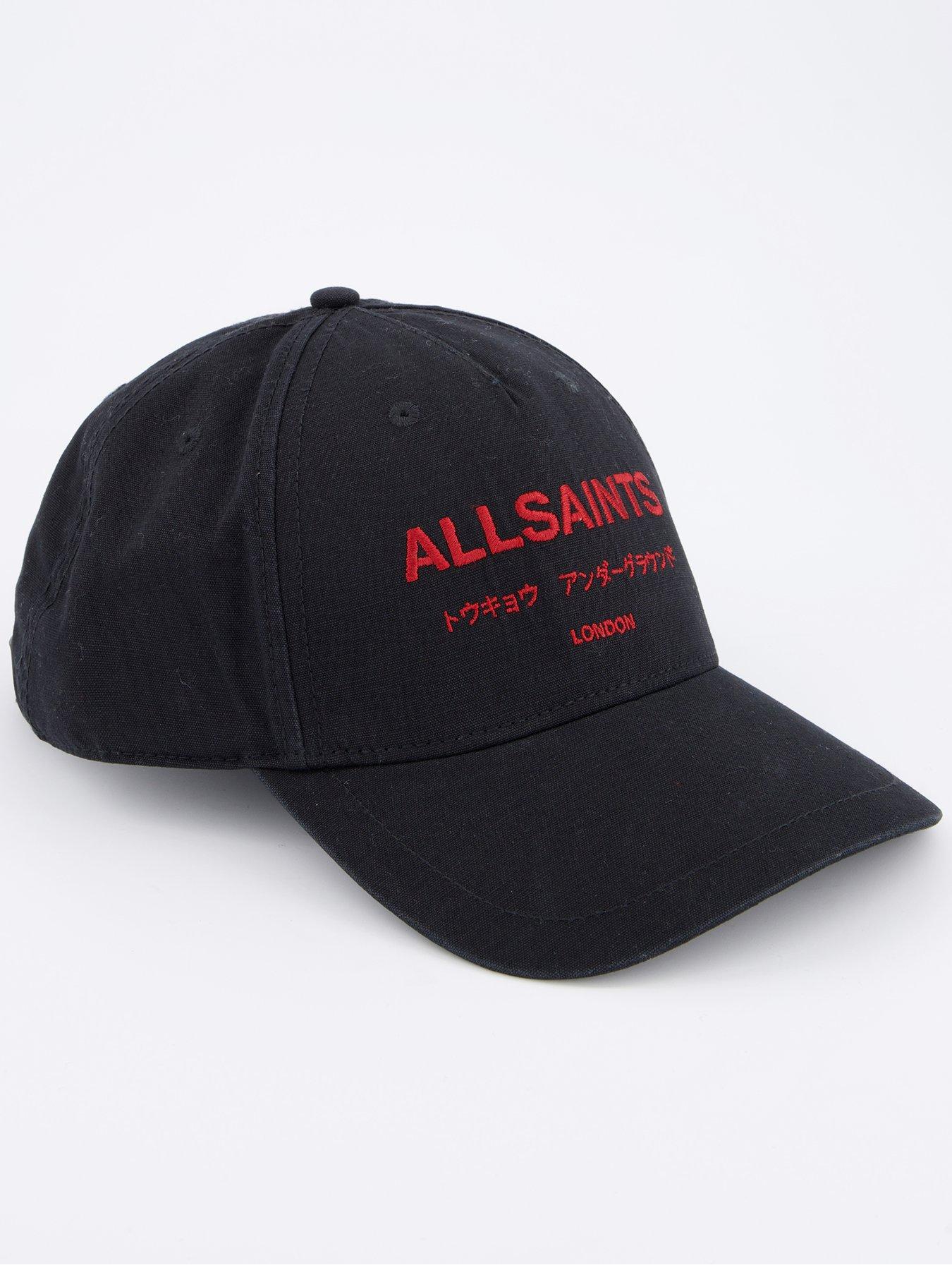 AllSaints Underground Logo Baseball Cap - Black | Very