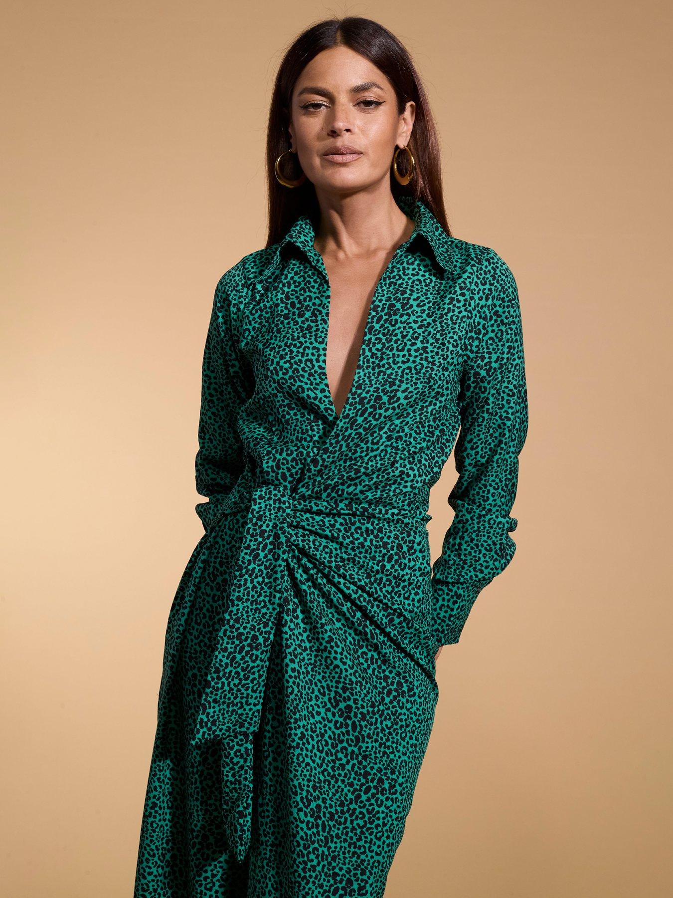 Dancing Leopard Frankie Wrap Dress - Multi | Very