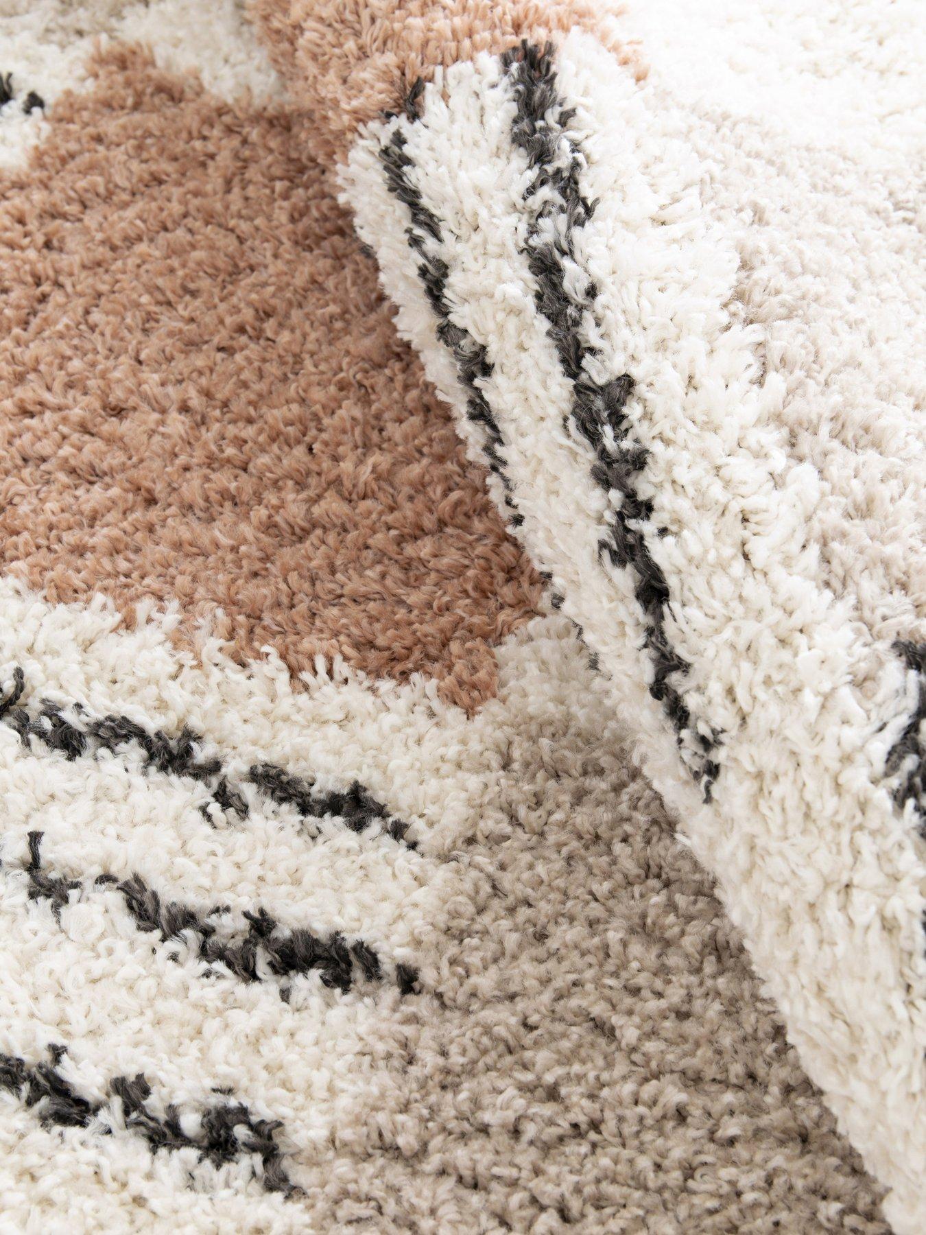 Very Home Nomad Blocks Shaggy Rug - Multi | Very
