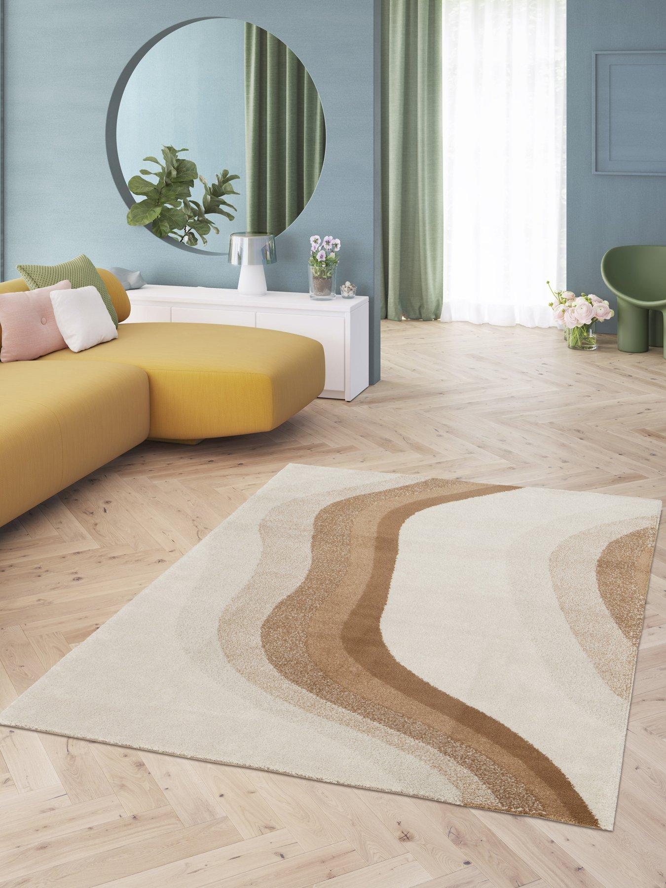 Very Home Sol Wave Rug - Natural | Very