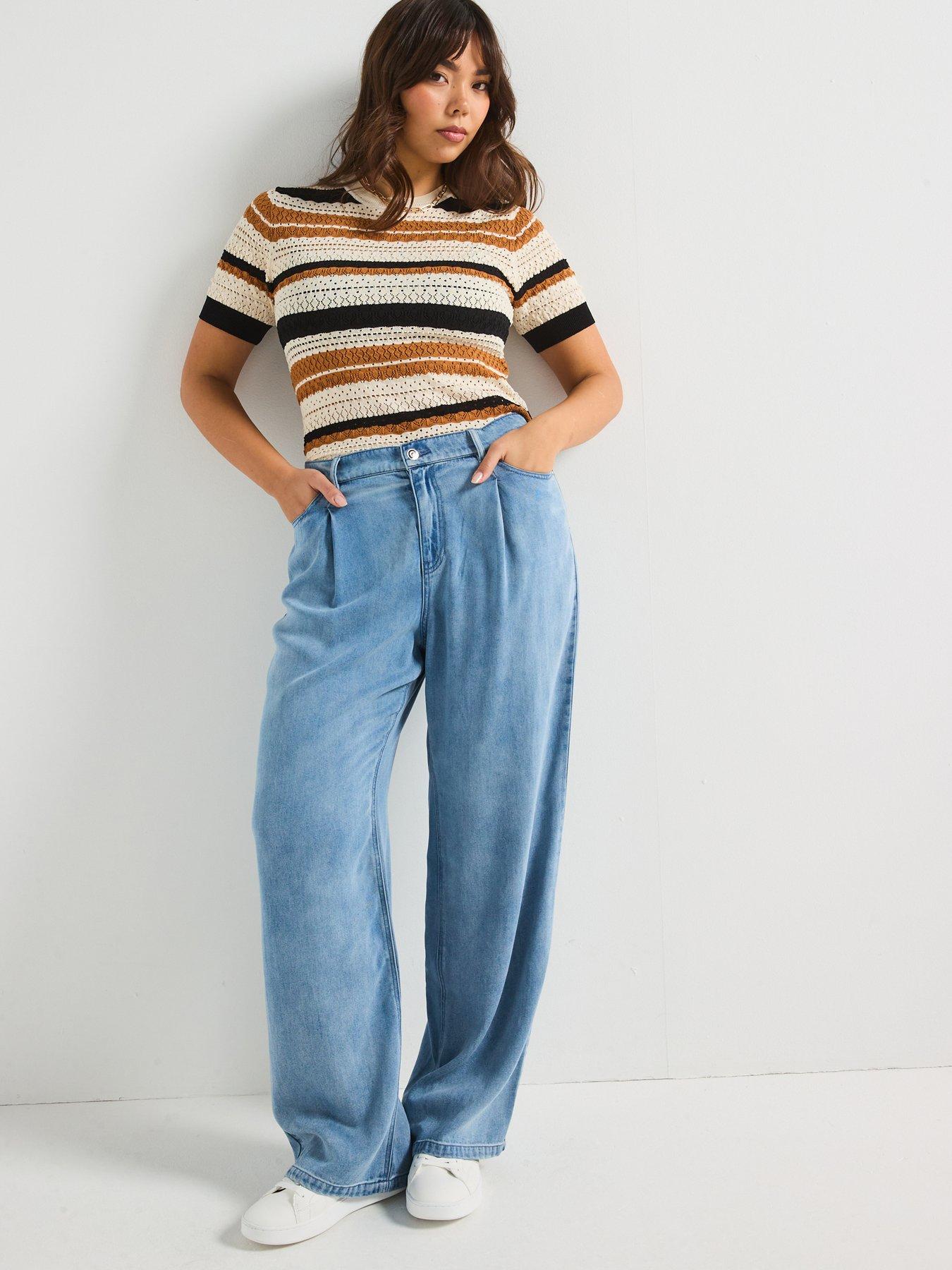 The Very Collection Curve Wide Leg Elasticated Waist Soft Touch Jean | Very