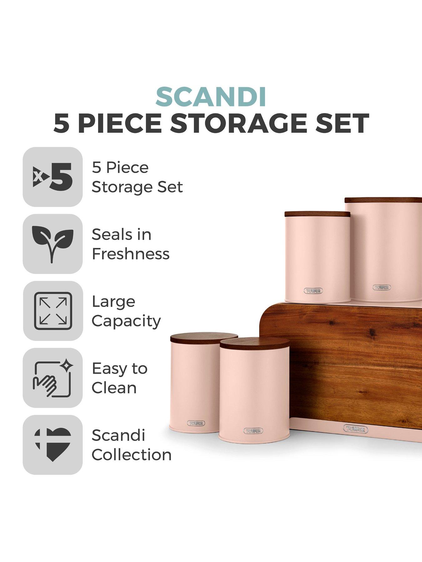 Tower Scandi 5 Piece Storage Set | Very