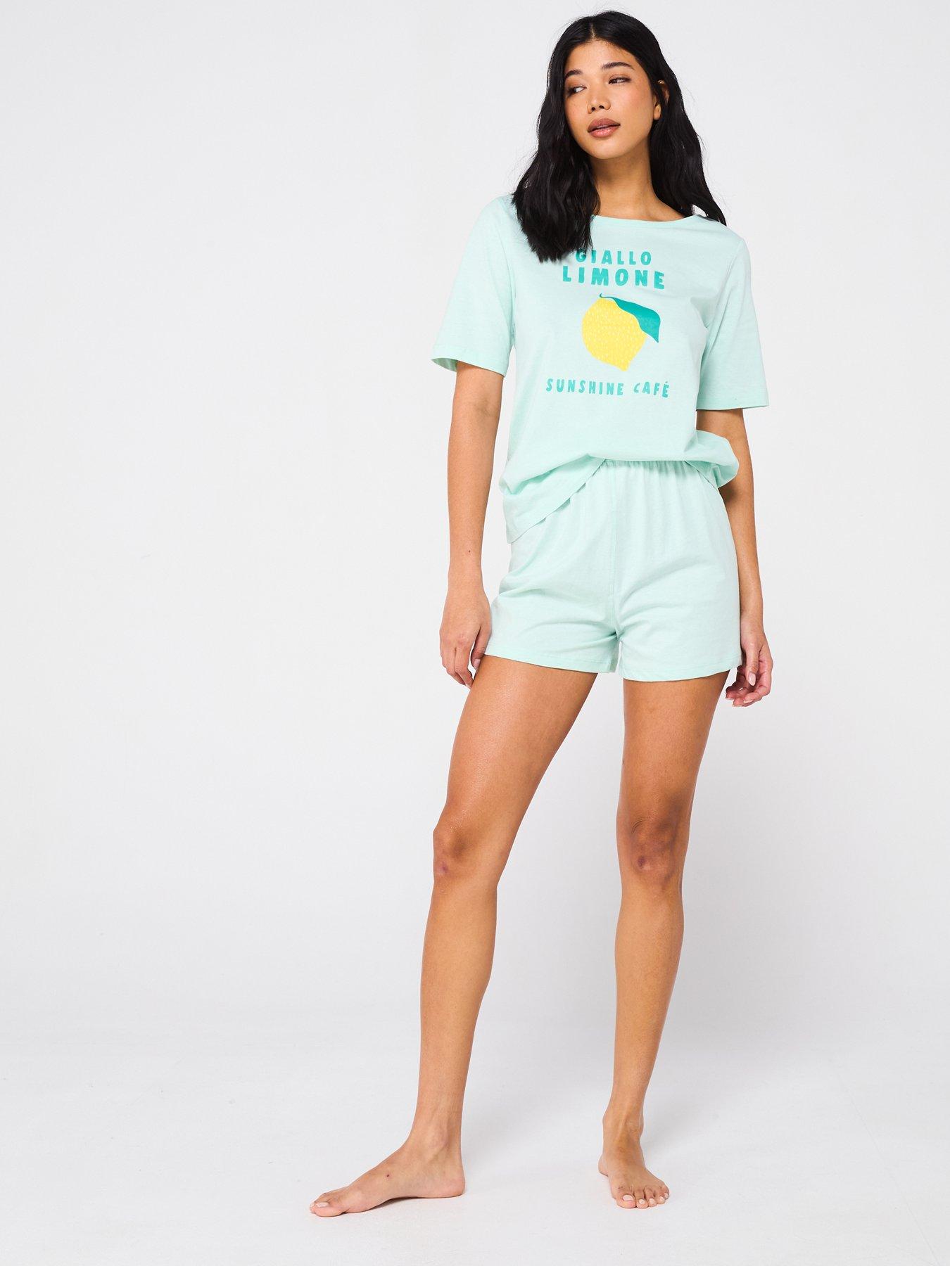 Everyday 2pk Printed Lemon Short Sets | Very
