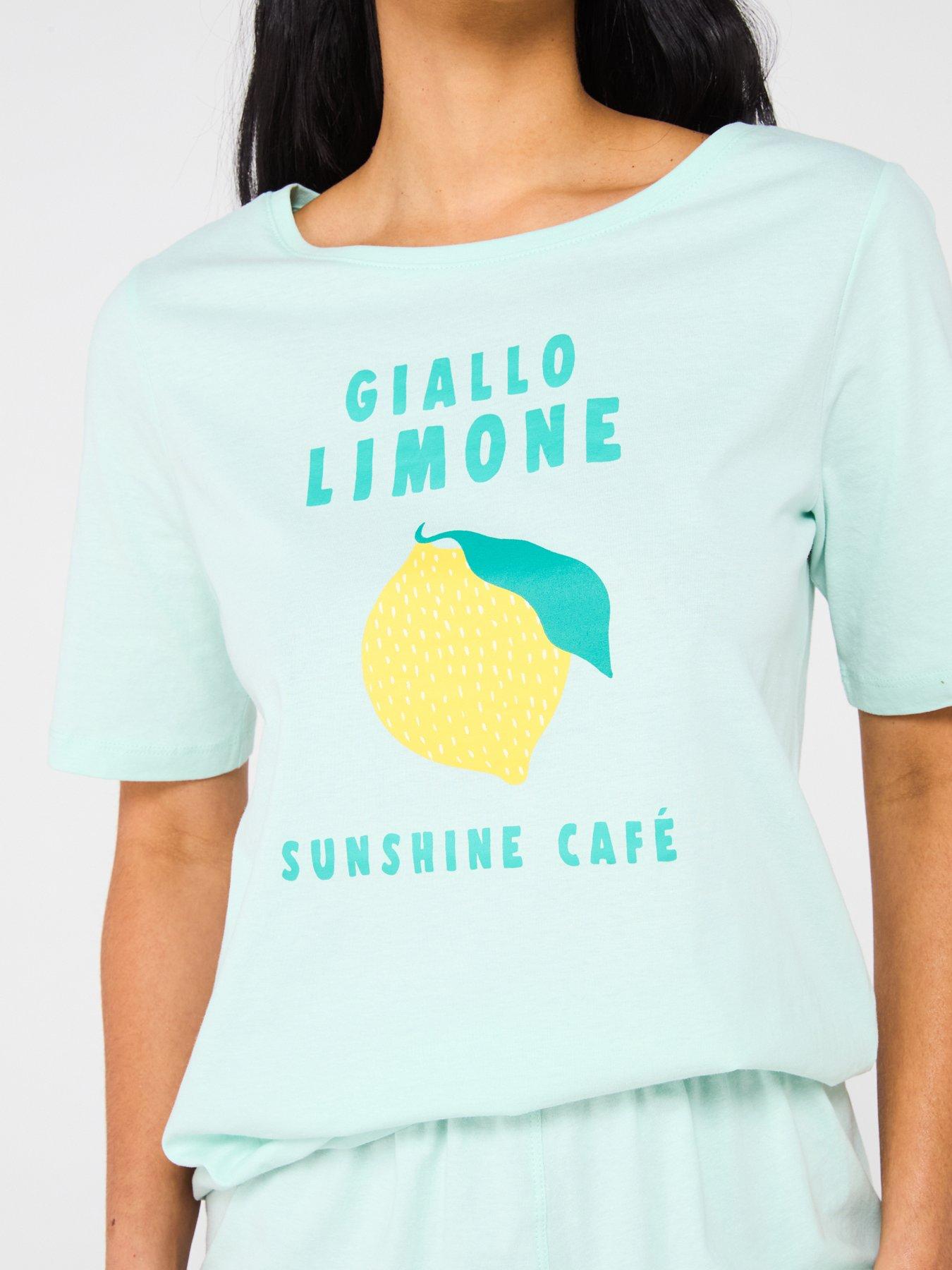 Everyday 2pk Printed Lemon Short Sets | Very