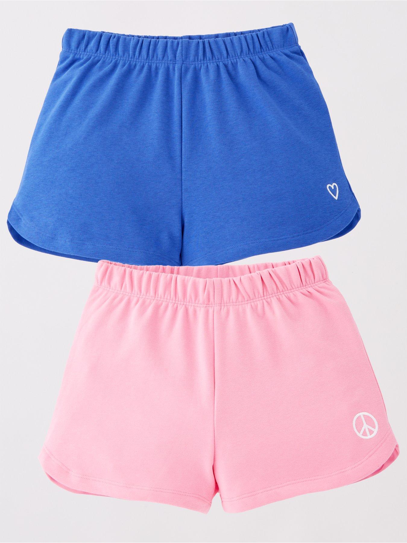 V by Very Girls Matching Set 2 Pack Shorts - Multi | Very