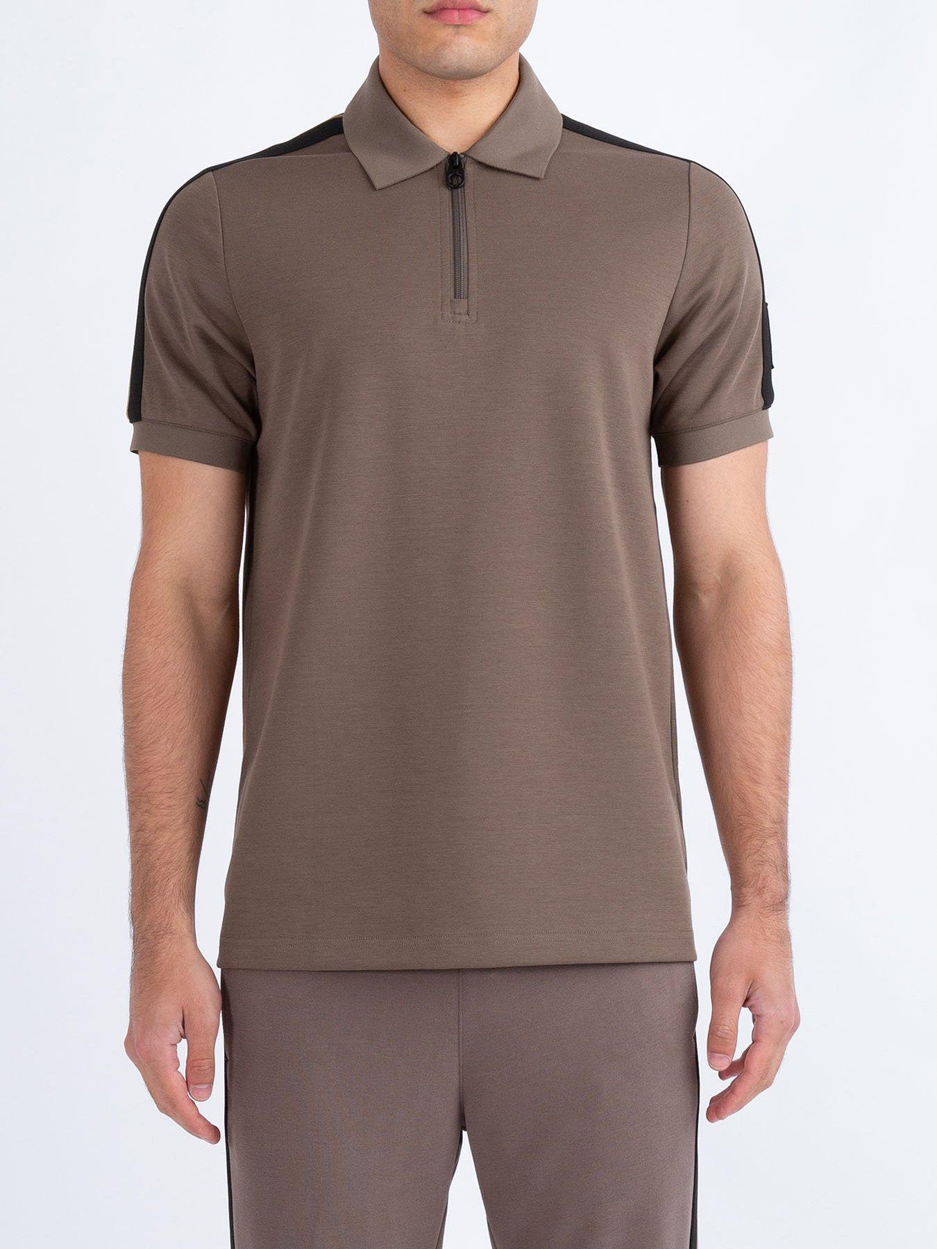 Luke 1977 Caltech Tape Detail Polo Shirt - Dark Brown | Very