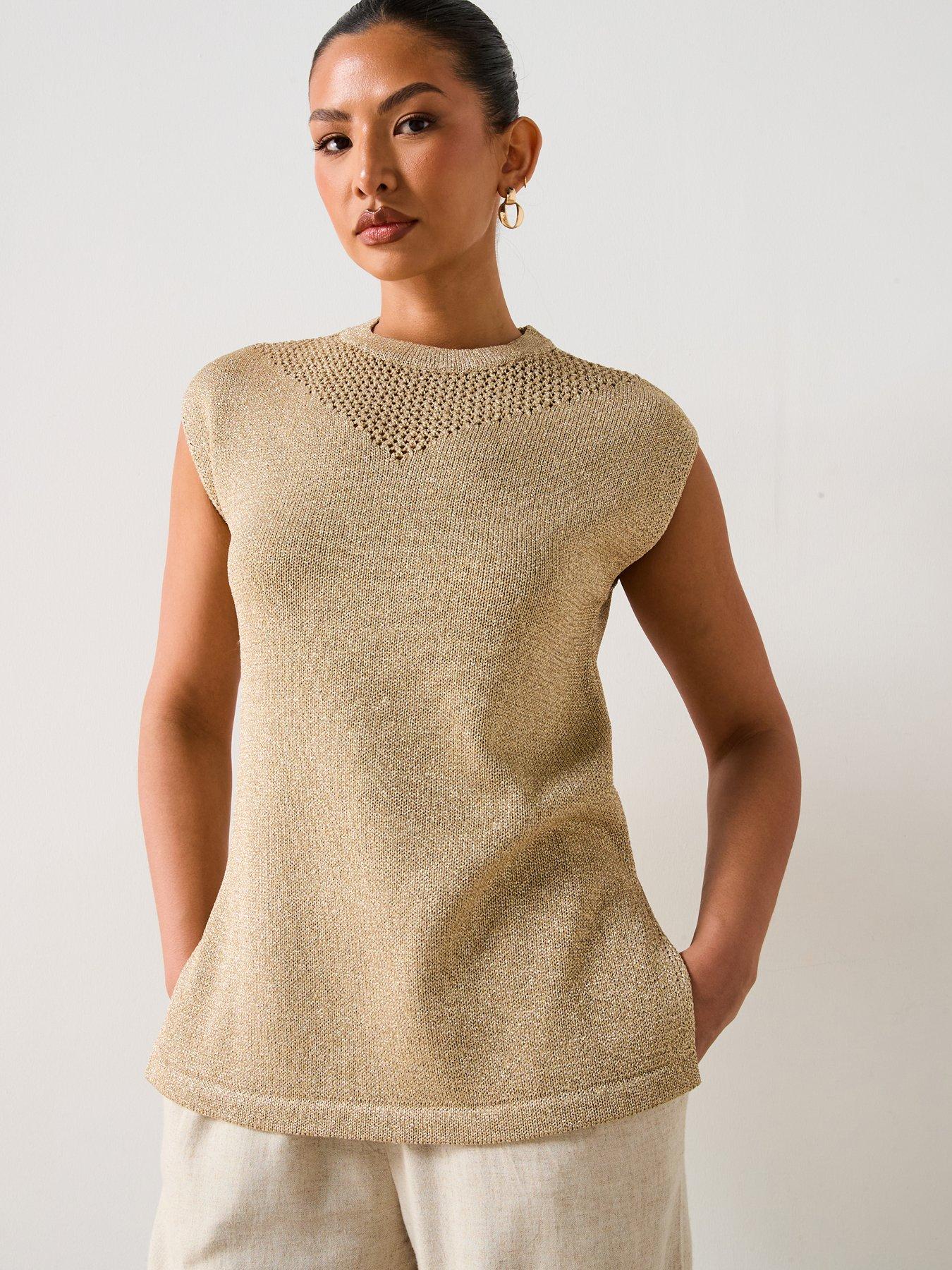 Women's Gold Tops | Very