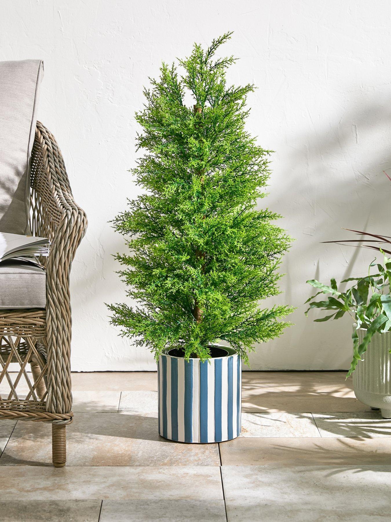 Very Home 92cm Faux Cypress Leaf Potted Tree Outdoor/Indoor | Very