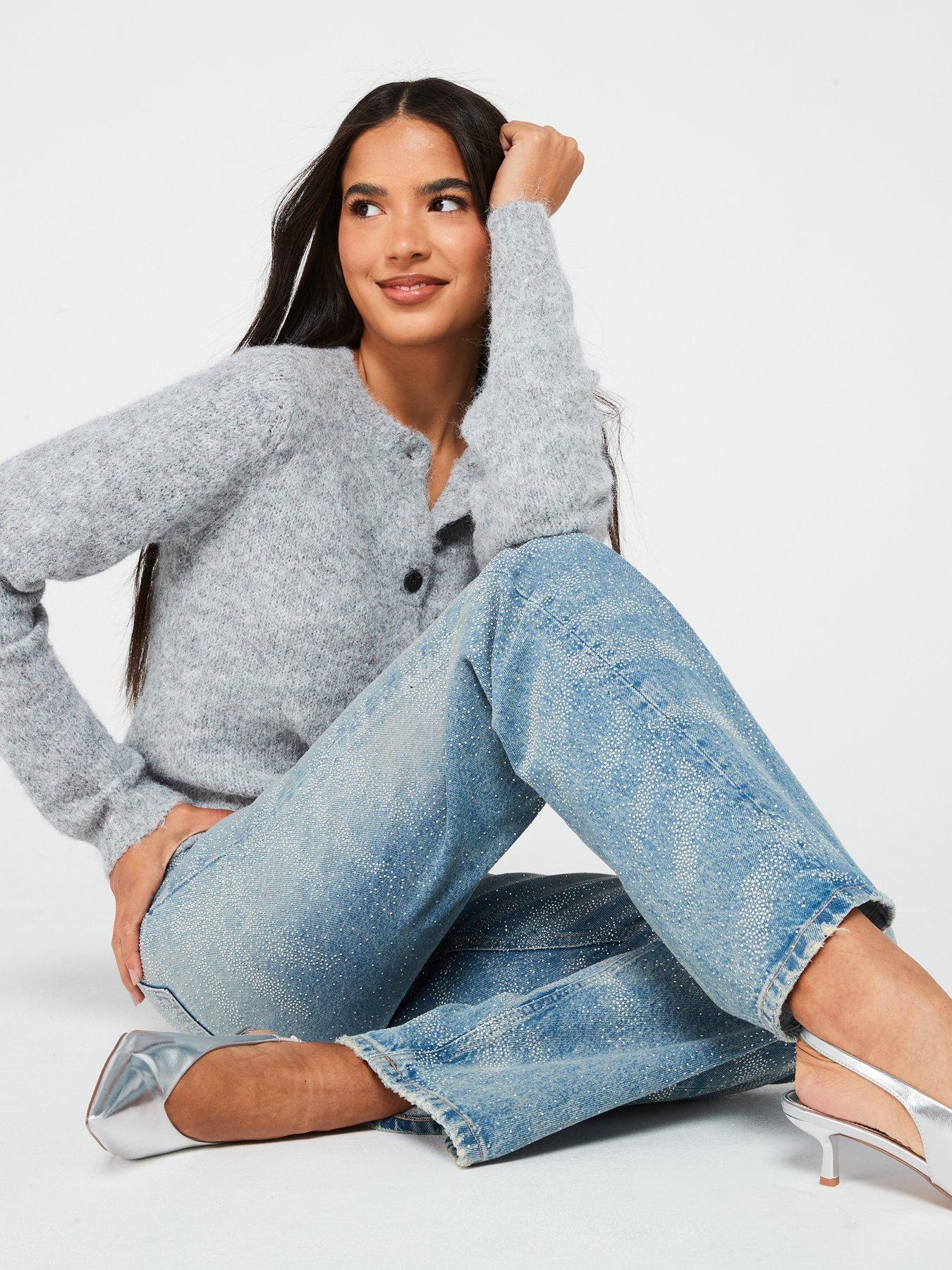Vero Moda High Rise Wide Leg Jean - Denim - Light Blue | Very