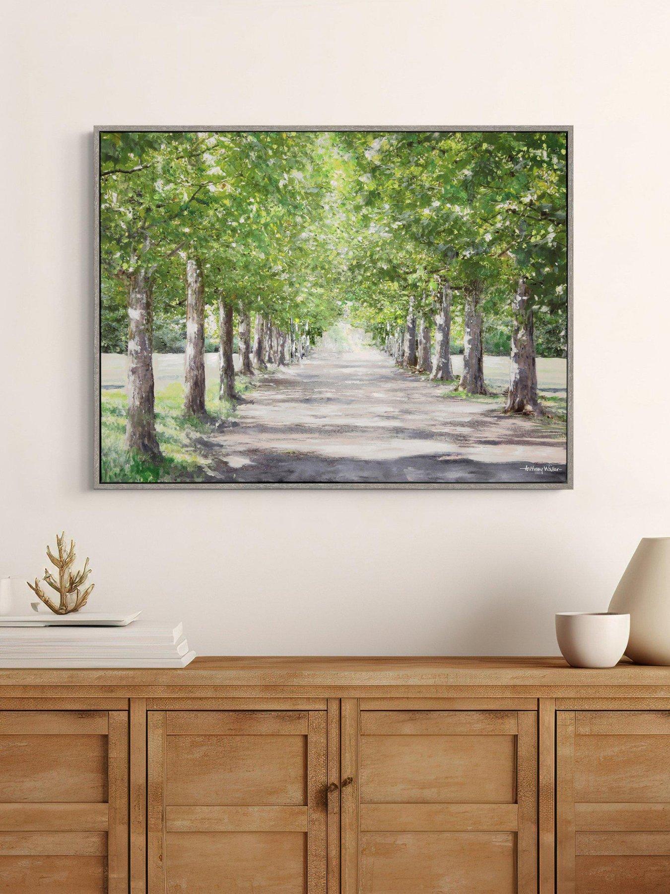 Gallery Direct Avenue of Trees Framed Canvas Wall Art | Very