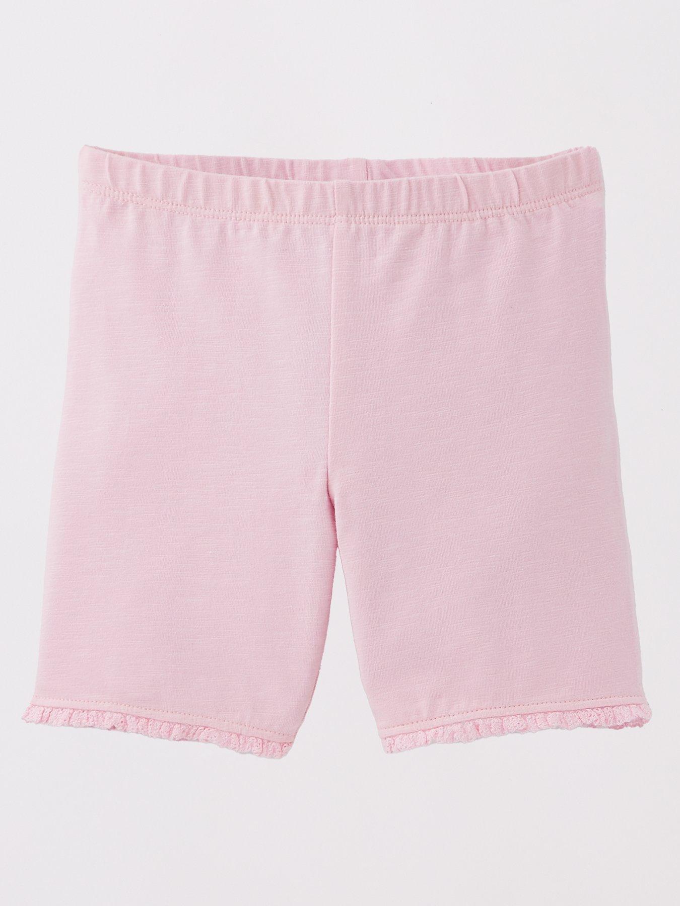 Mini V by Very Girls 3 Pack Crochet Trim Cycling Shorts - Multi | Very