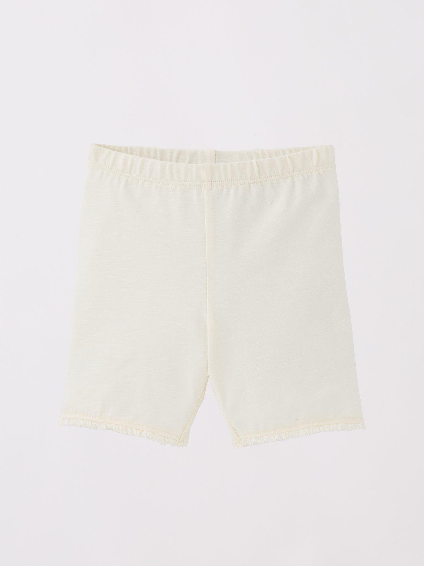Mini V by Very Girls 3 Pack Crochet Trim Cycling Shorts - Multi | Very