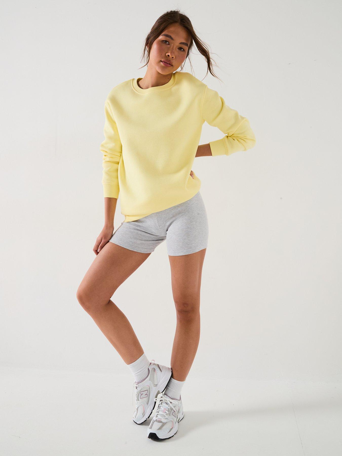 Everyday The Essential Longline Sweat - Yellow | Very