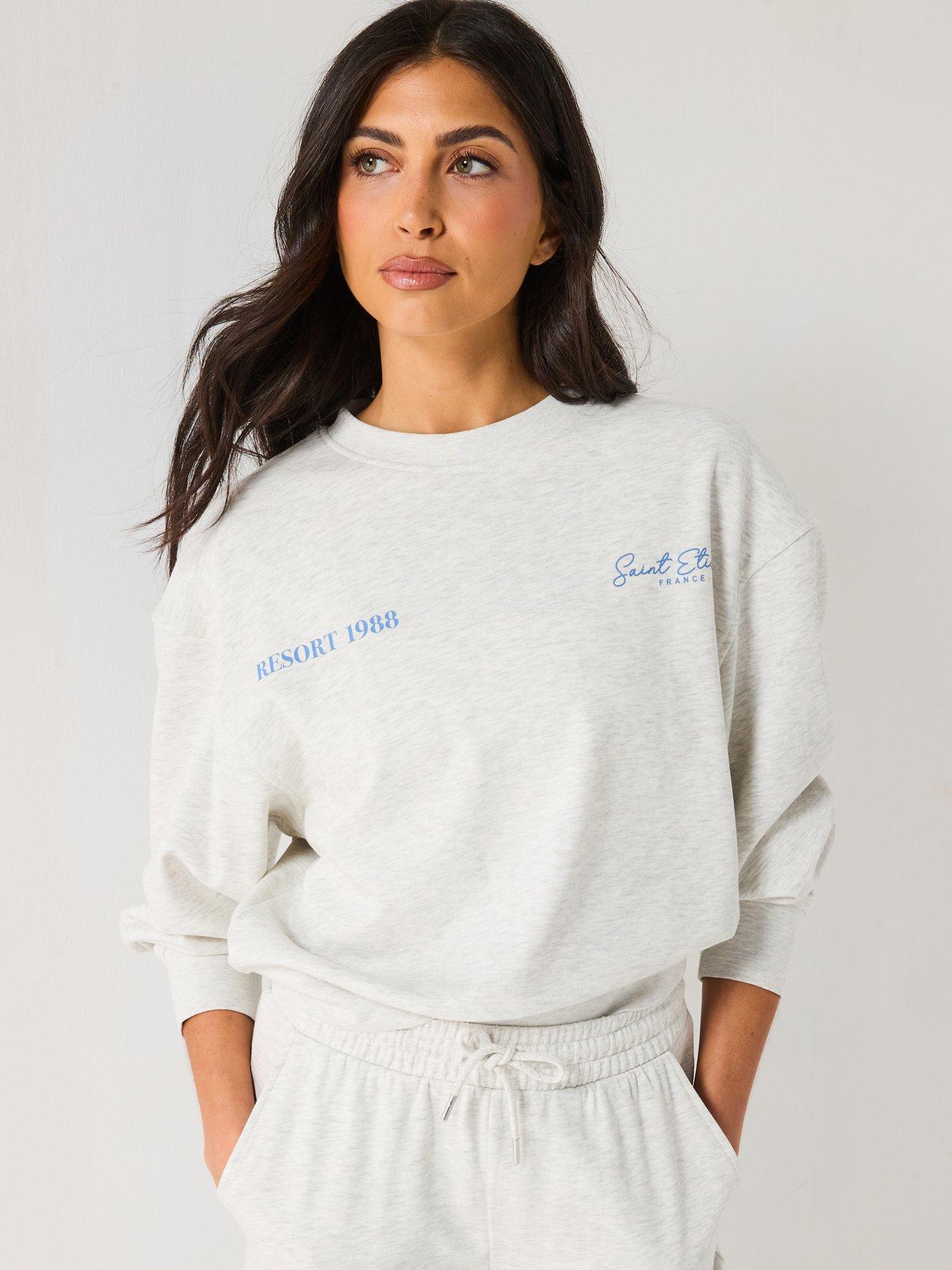 V by Very Graphic Sweatshirt - Grey | Very