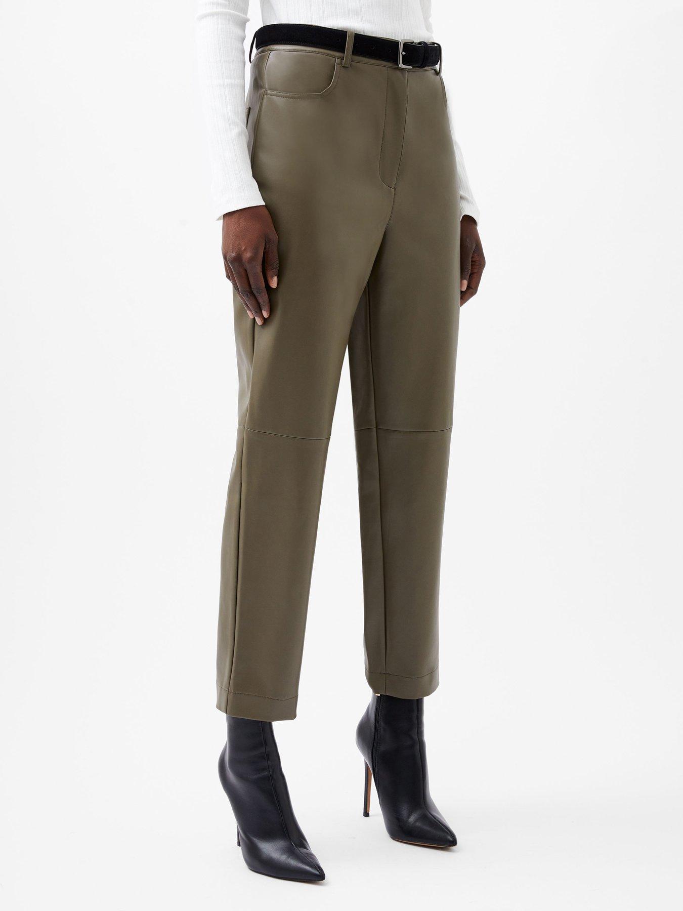 French Connection Pu Tapered Trousers - Green | Very