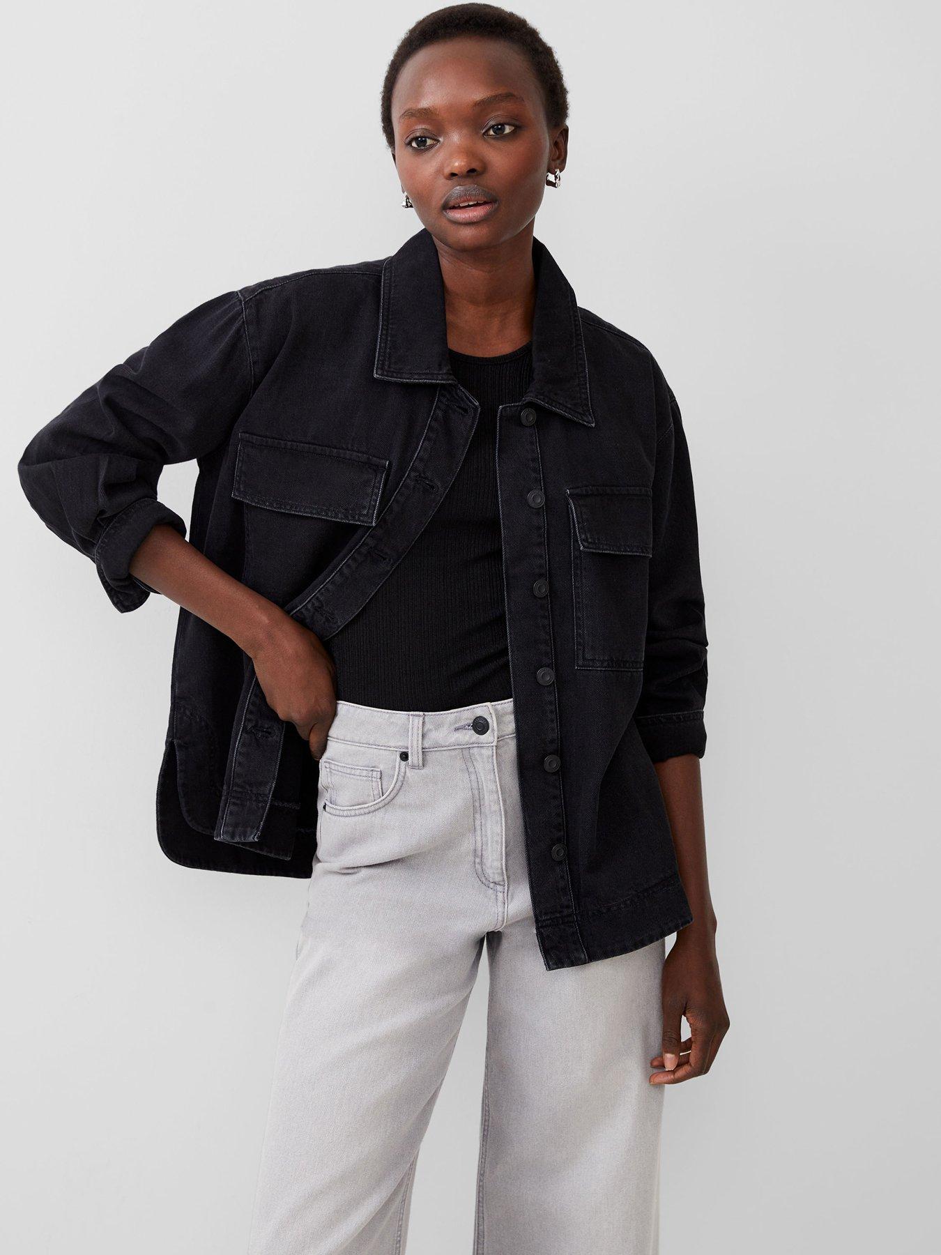 French Connection Long Sleeve Denim Oversized Shirt | Very