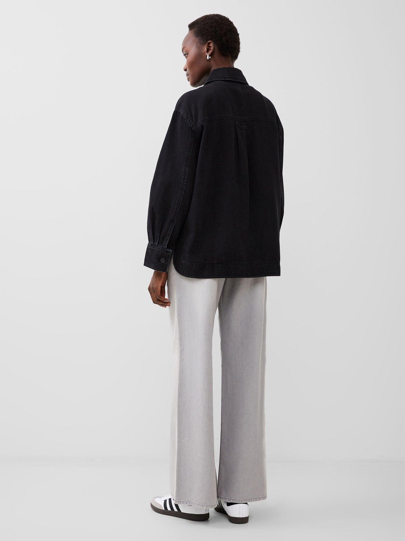 French Connection Long Sleeve Denim Oversized Shirt | Very