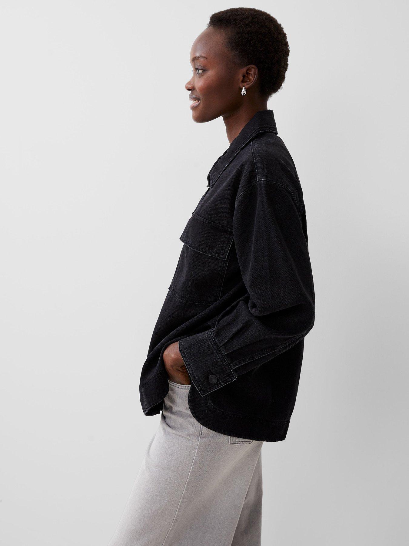 French Connection Long Sleeve Denim Oversized Shirt | Very
