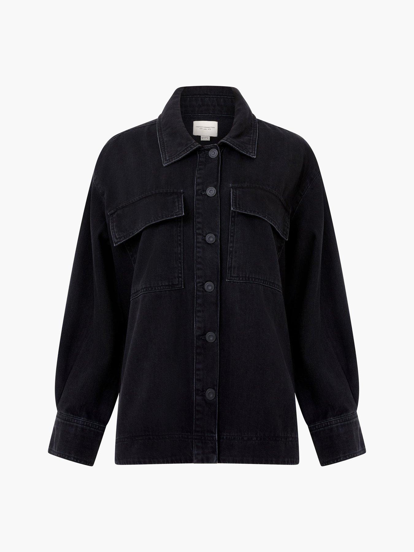 French Connection Long Sleeve Denim Oversized Shirt | Very