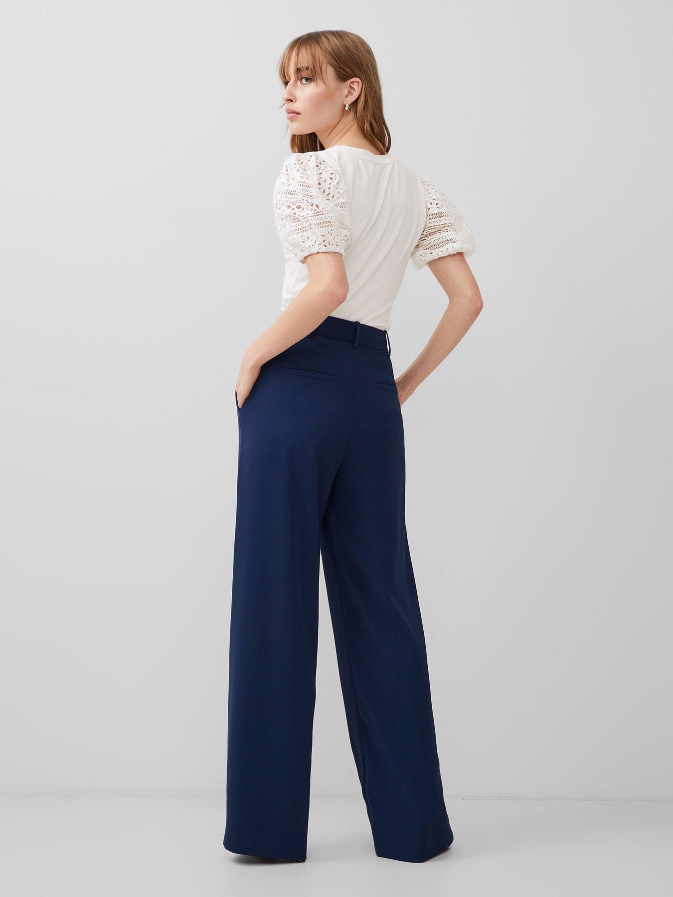 French Connection Suit Trousers With Concealed Pockets - Blue | Very