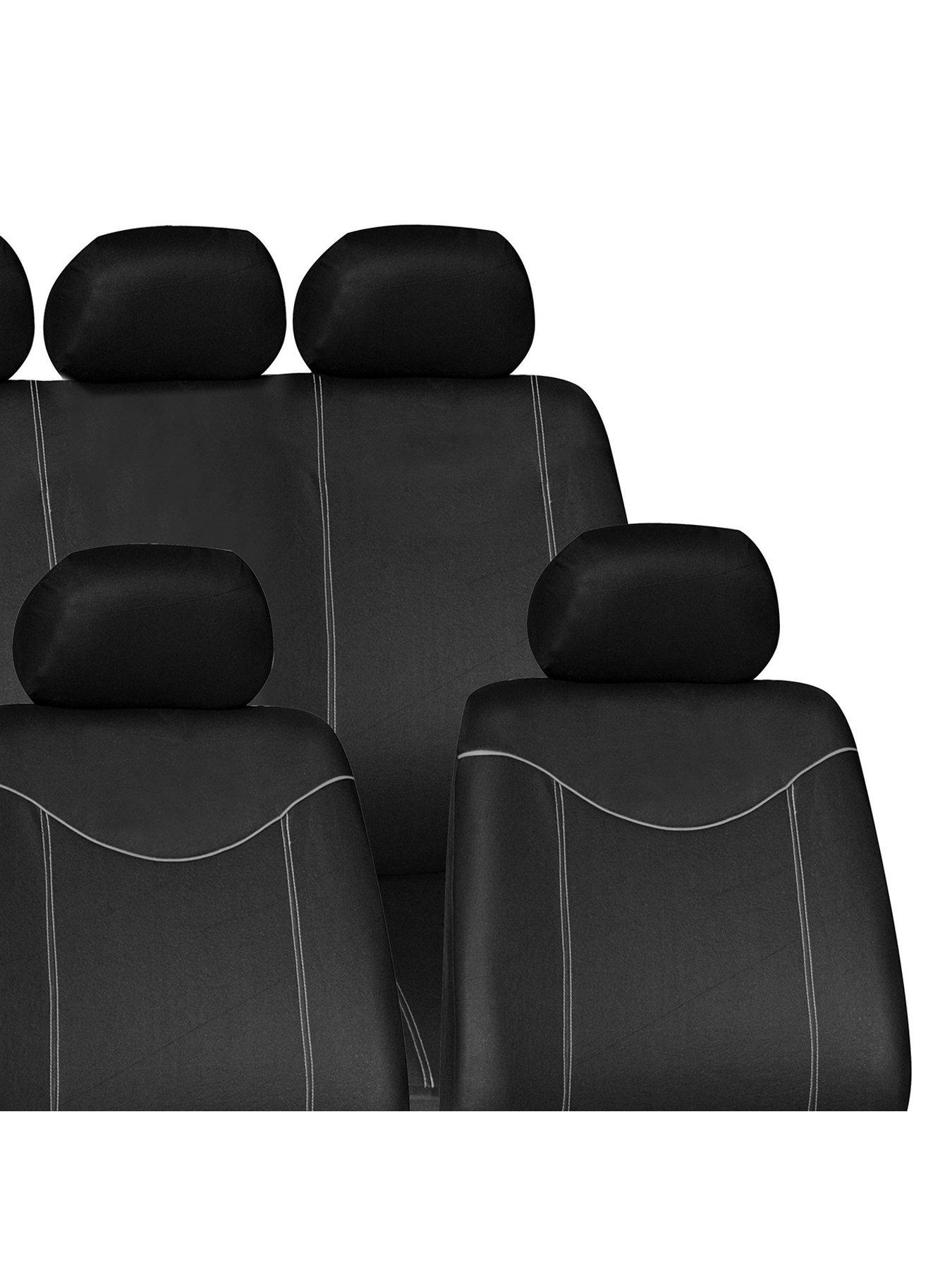 Streetwize Alabama Polyester 11 Piece Seat Cover Set with Zips in Grey Very