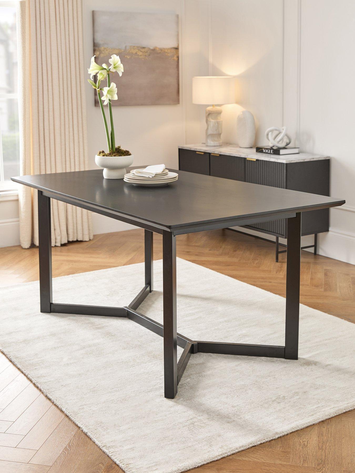 Very Home Ari 160 cm Dining Table - Black - FSC® Certified | Very
