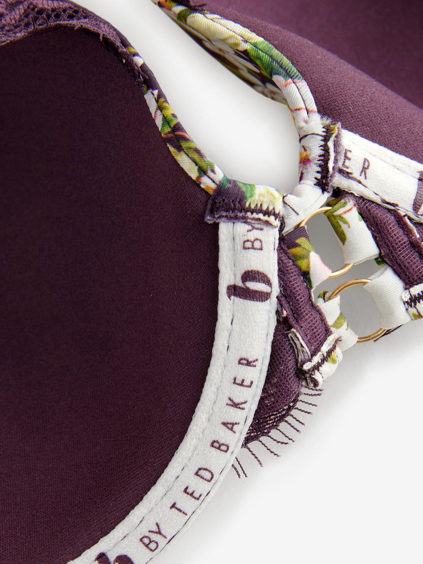 B By Ted Baker Floral Printed Bra - Purple | Very