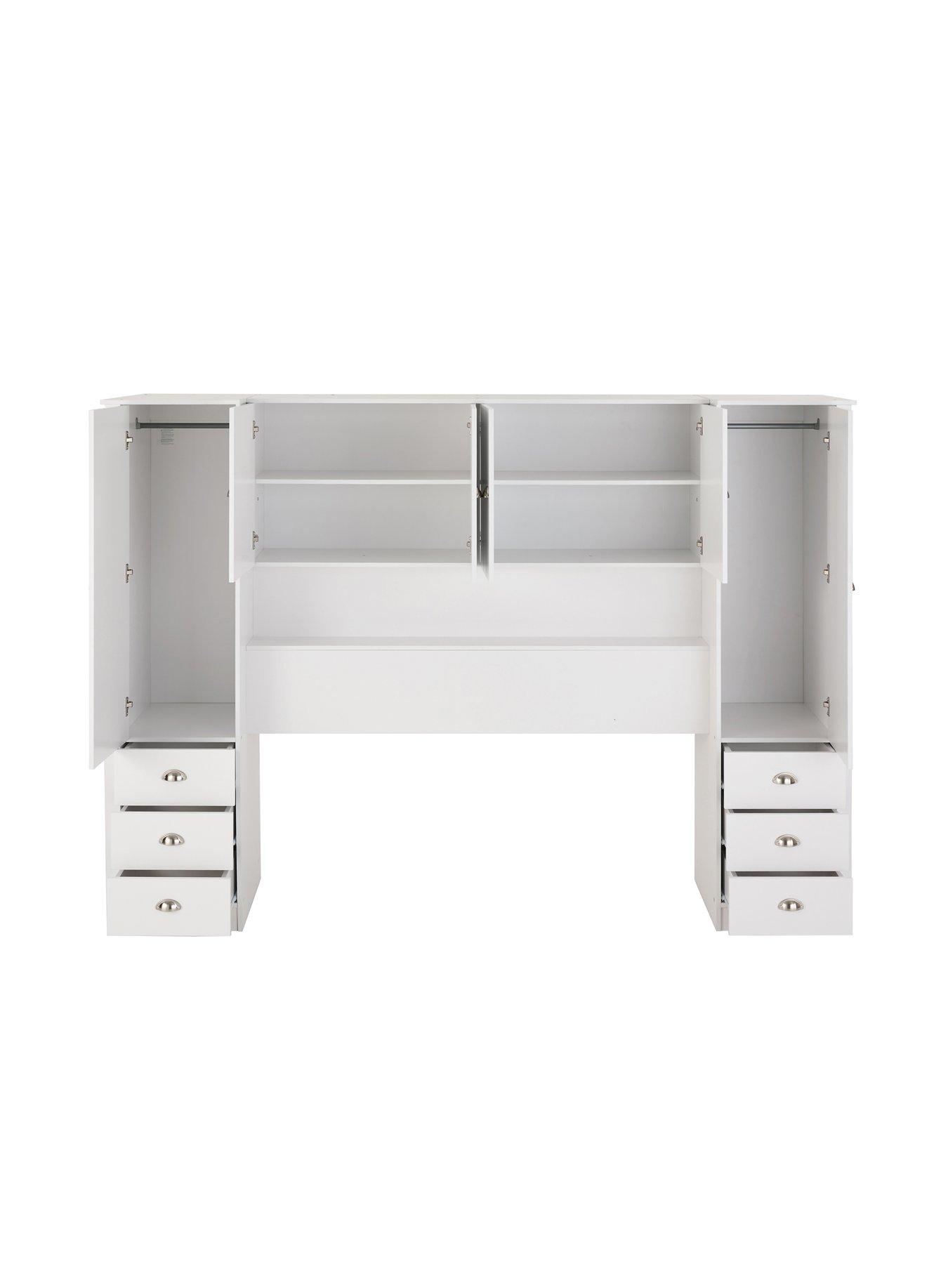 Very Home Atlanta Overbed Storage Unit - White | Very