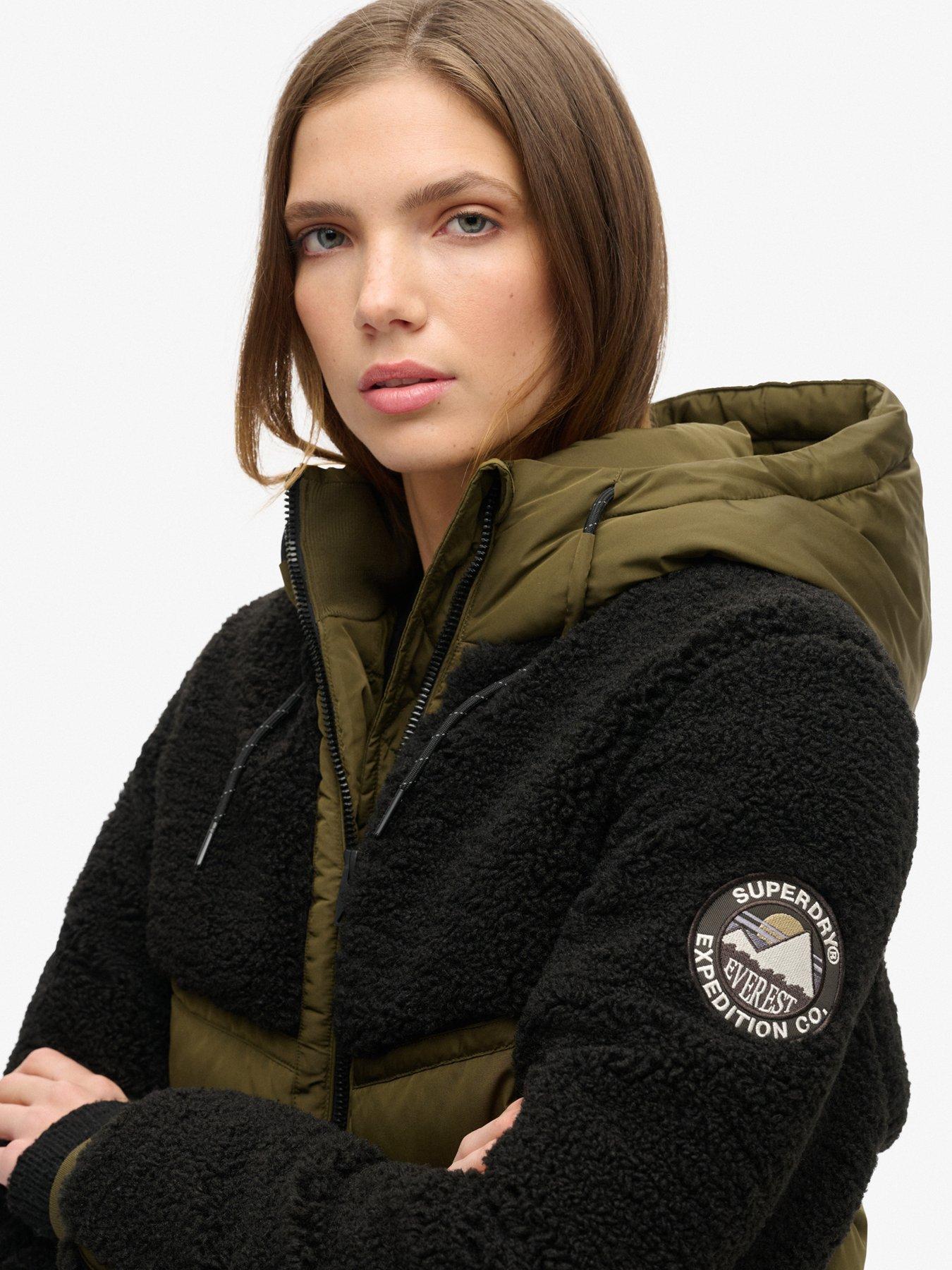 Superdry Everest Bomber Hybrid Jacket - Green | Very