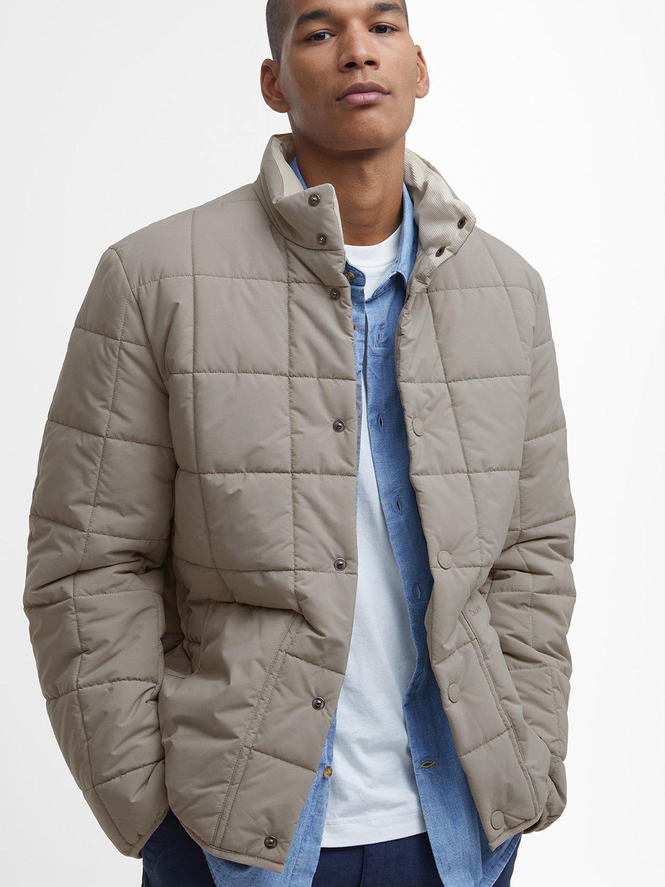 Barbour Shoreman Quilted Jacket - Light Grey | Very