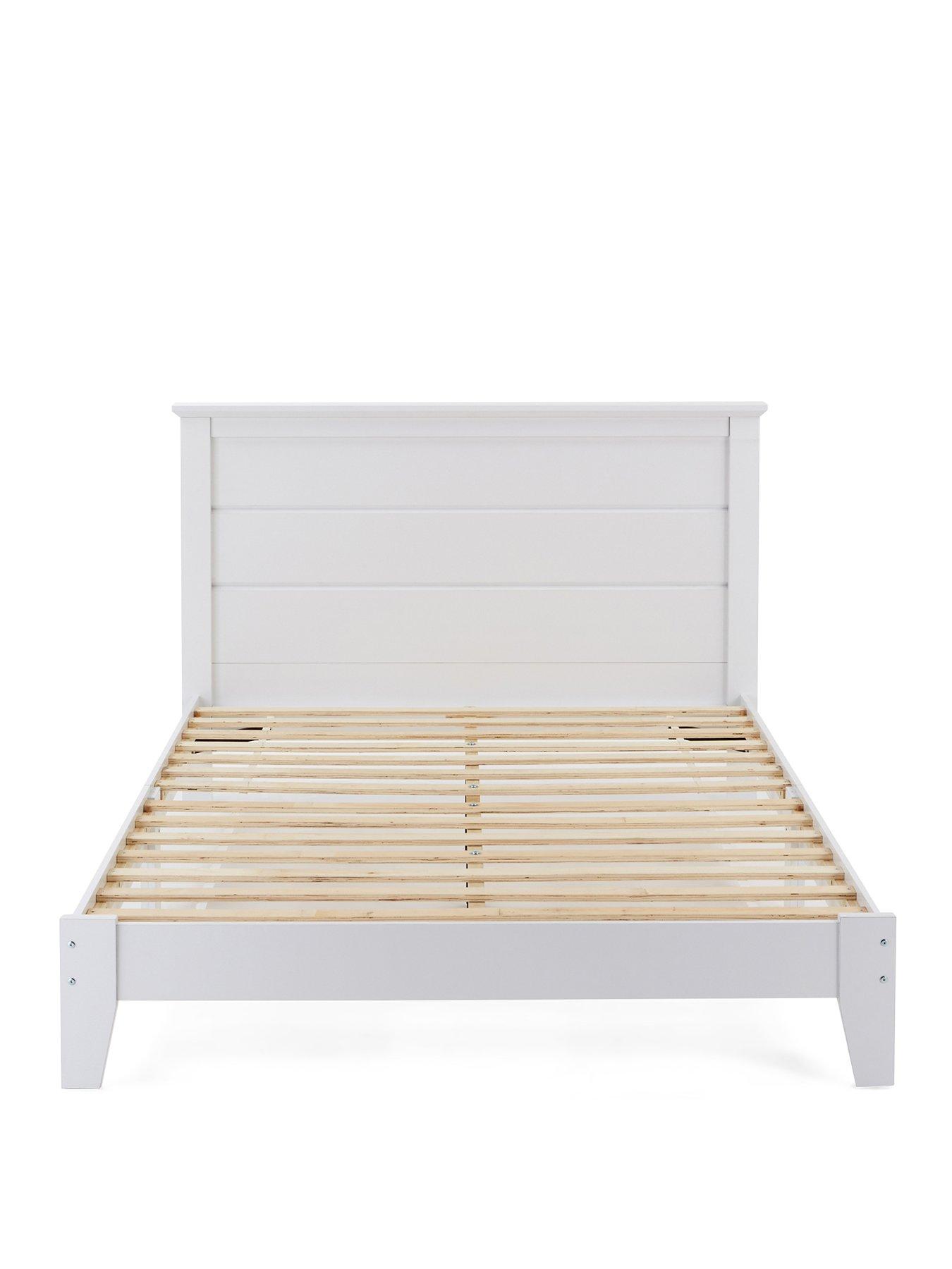 Very Home Atlanta Bed Frame with Mattress Options (Buy & SAVE!) - White ...