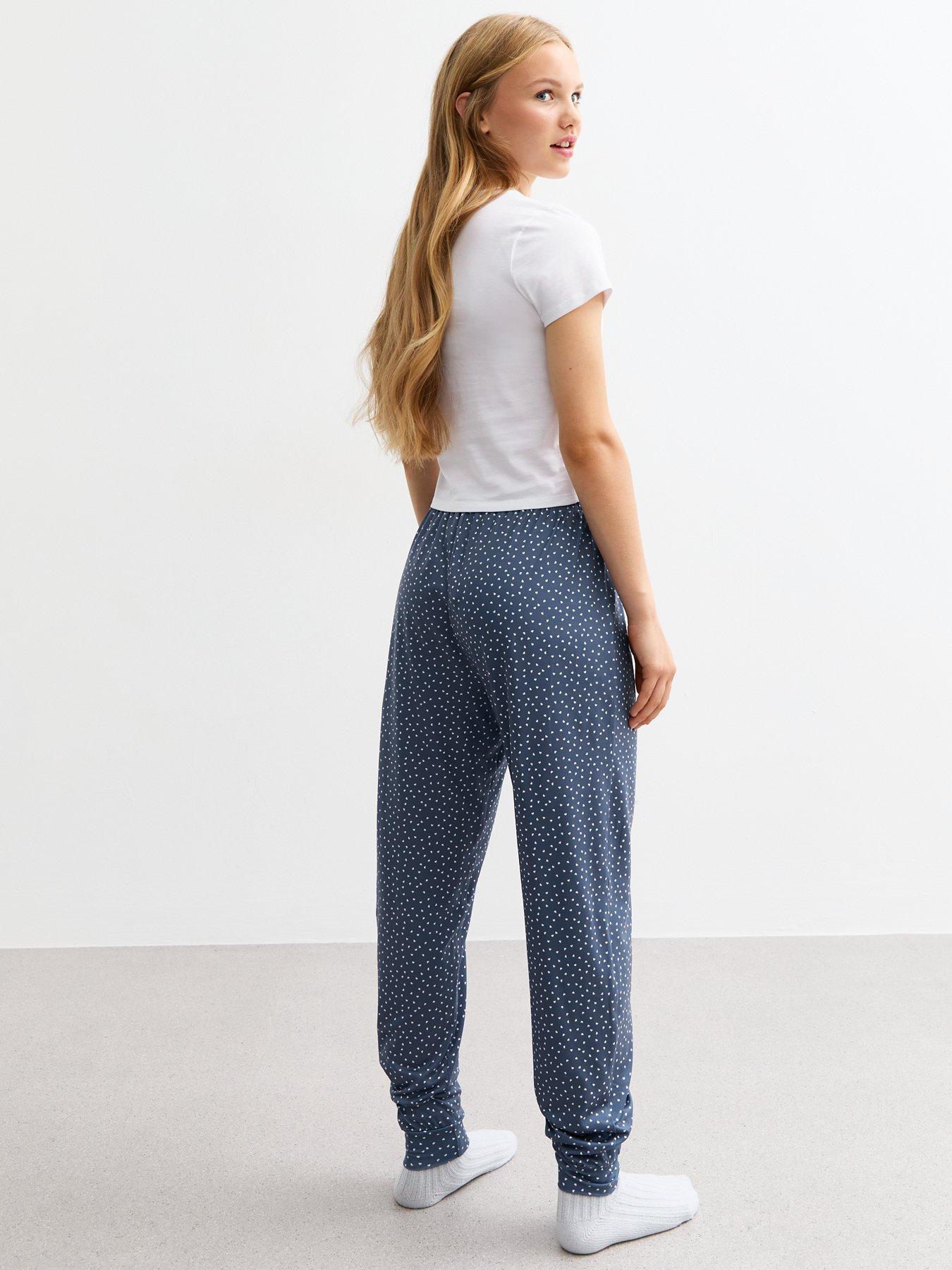 New Look 915 Girls White Nyc Heart Long Pyjama Set | Very