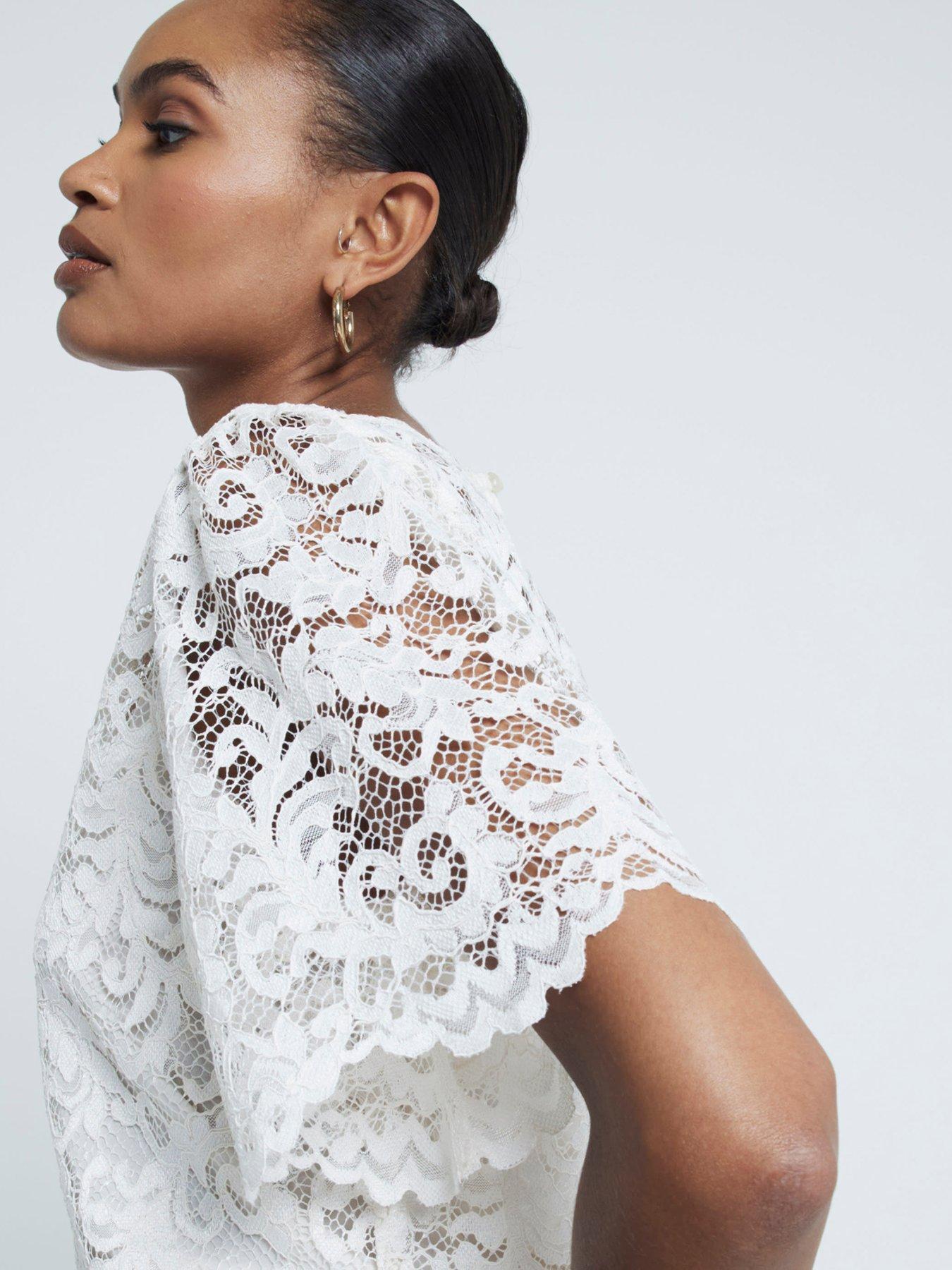 River Island Lace Top - White | Very