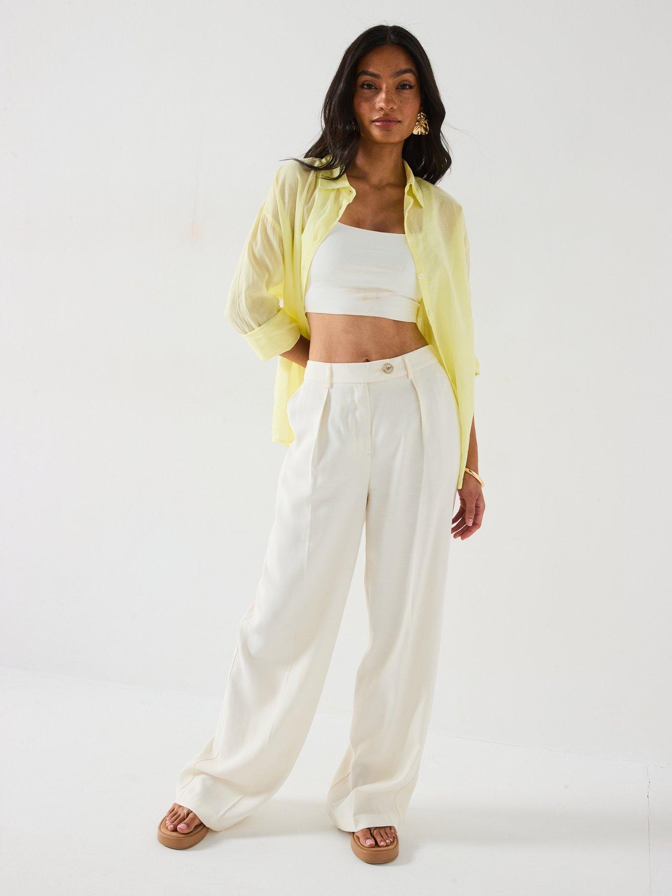 V by Very Lightweight Oversized Rami Shirt | Very