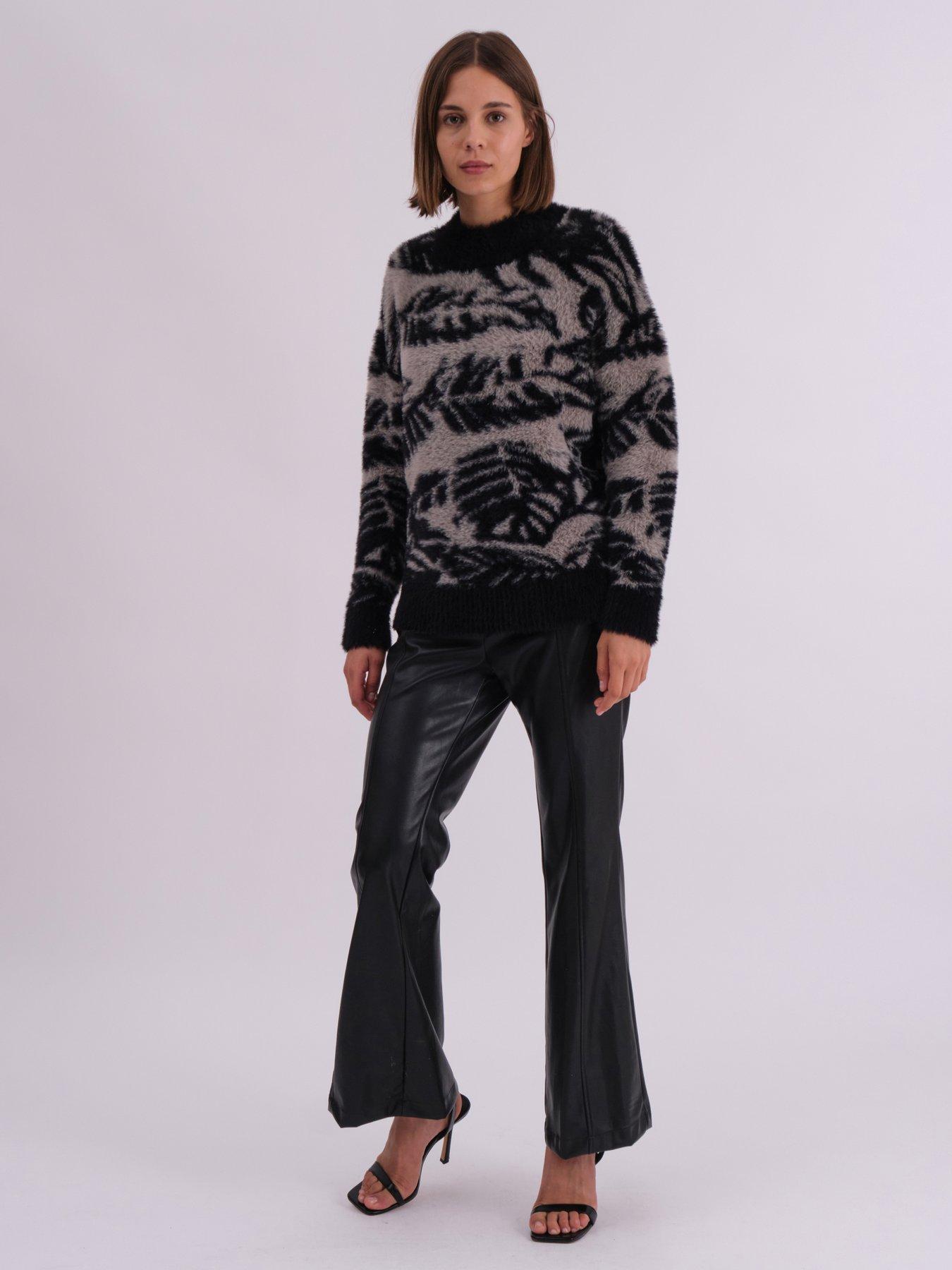 Religion Abstract Print Crewneck Jumper - Black | Very