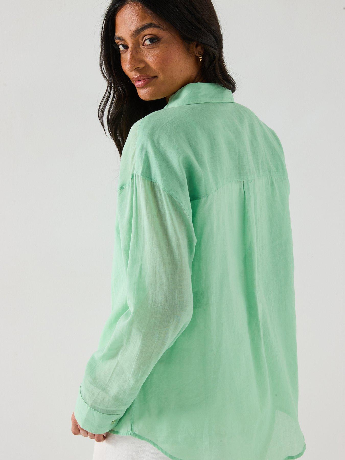 V by Very Lightweight Oversized Rami Shirt | Very